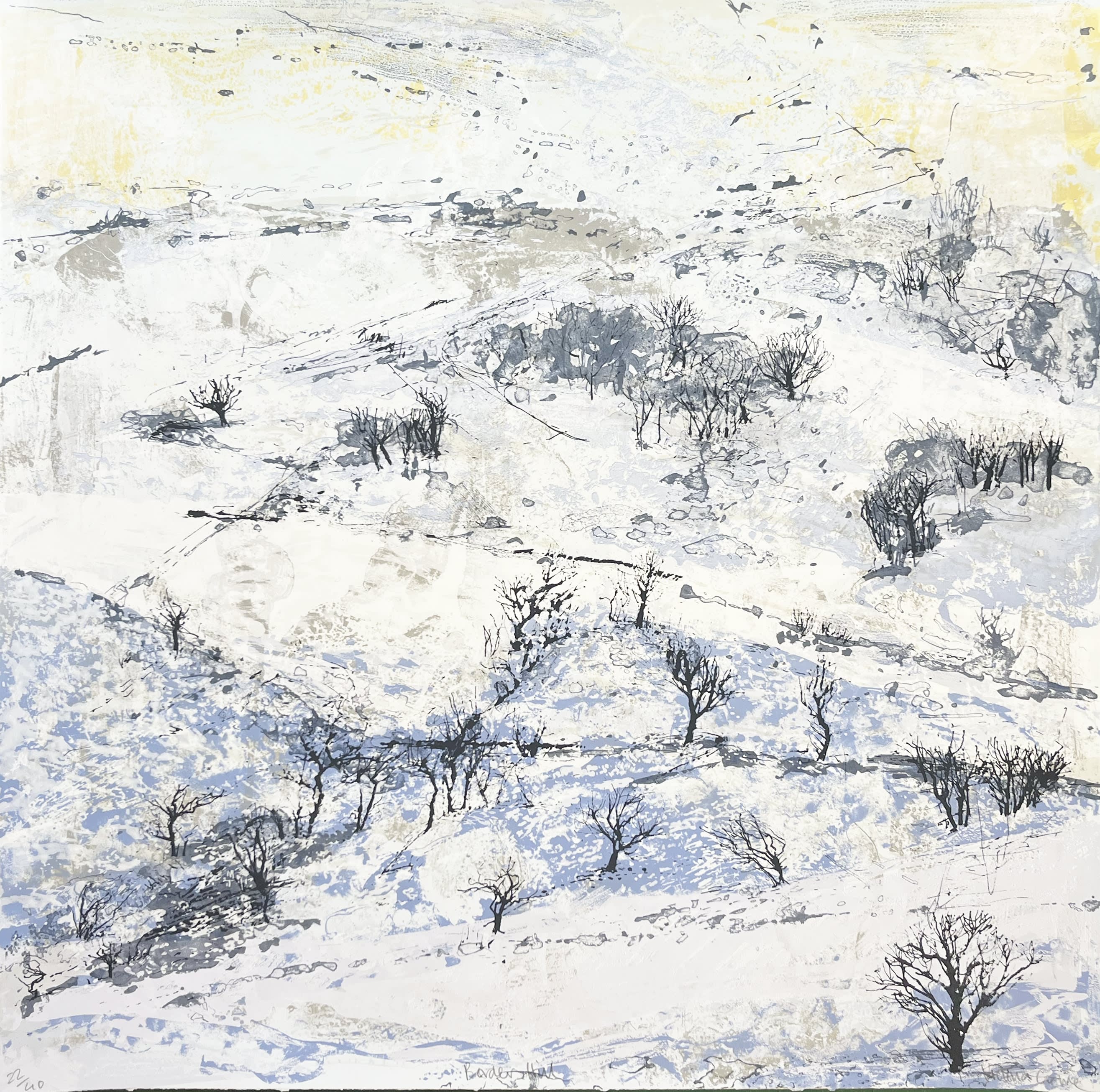 Victoria Crowe, Border Hill, 2023 | shop.glasgowprintstudio.co.uk