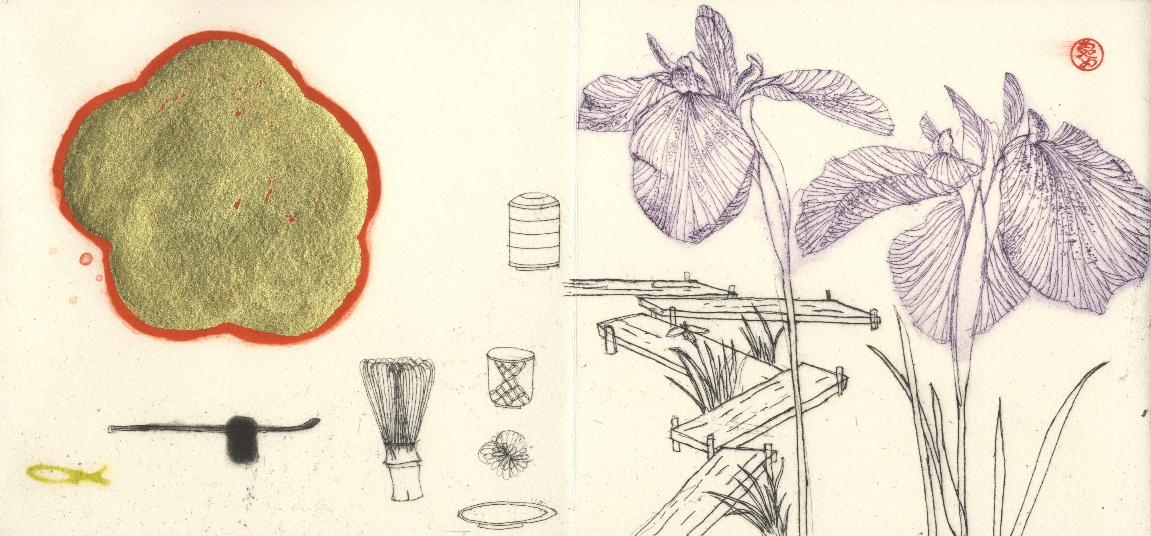 Elizabeth Blackadder, Autumn Kyoto, 1996 | shop.glasgowprintstudio.co.uk