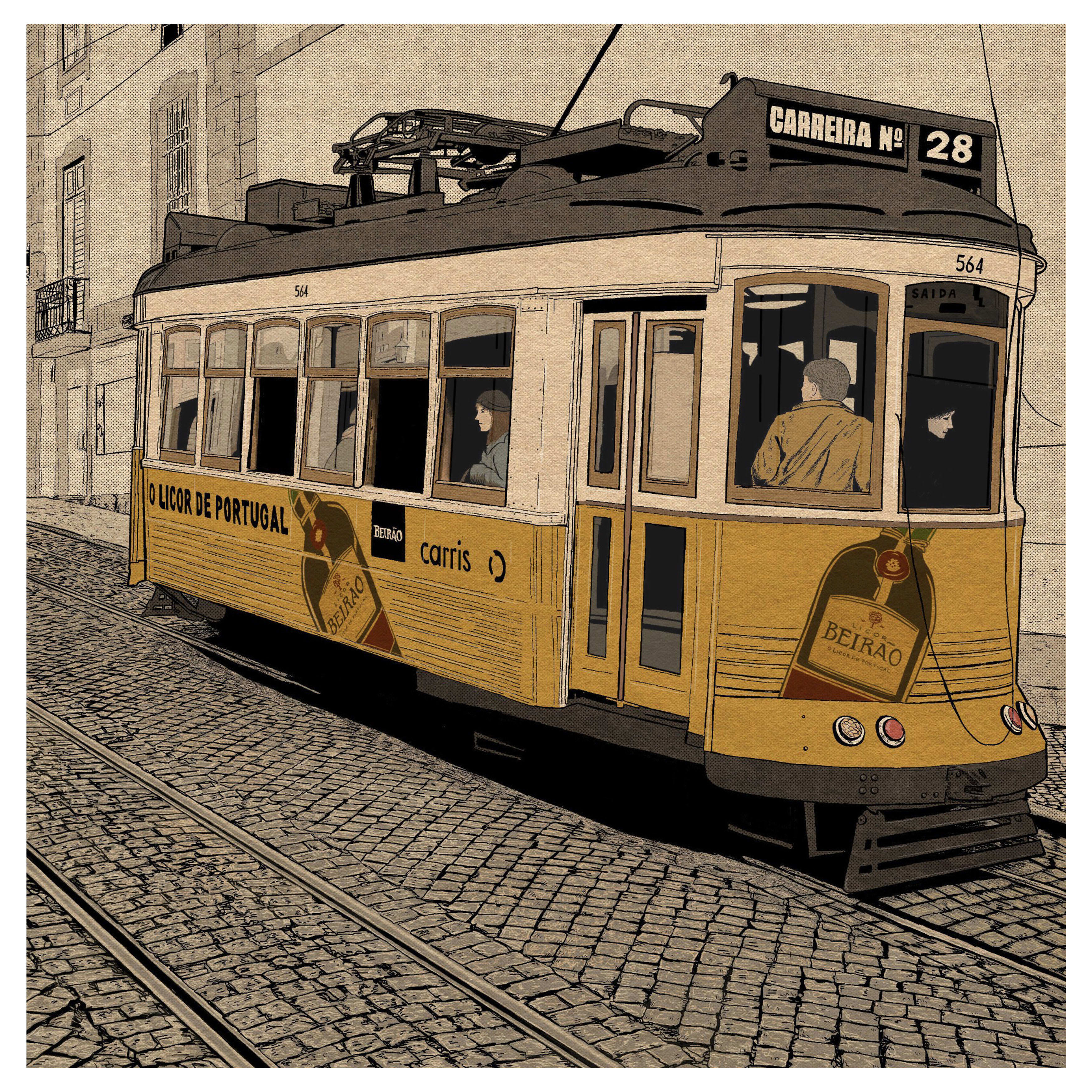 Peter Collins, Lisbon Tram #28, 2025 | shop.glasgowprintstudio.co.uk