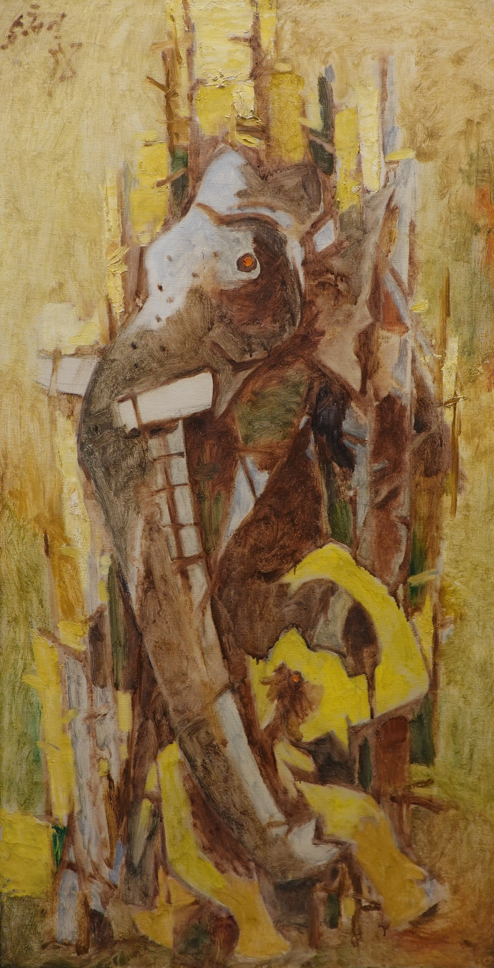 Maqbool Fida Husain, Elephants (Mother and Child) (Kerala Series), 1967 ...