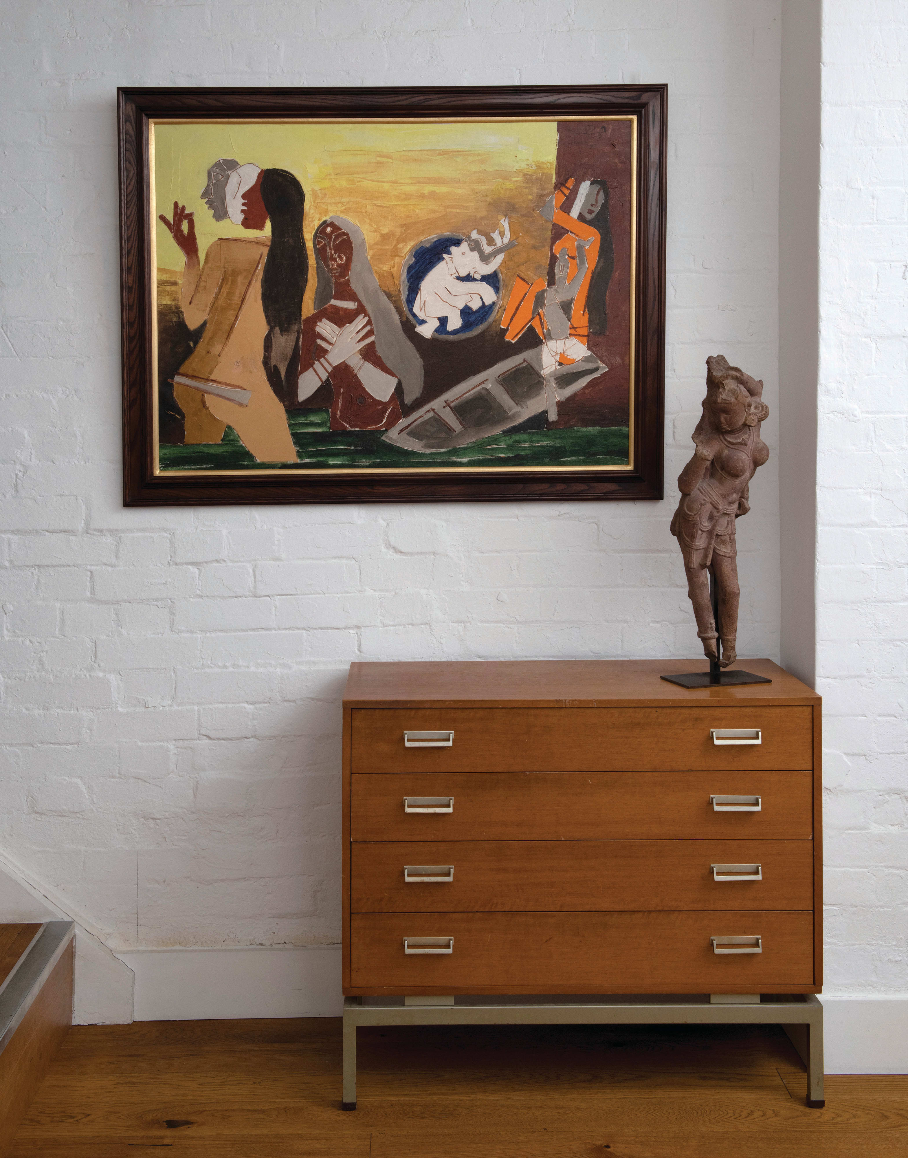 Maqbool Fida Husain, Bathers, 1979 | Grosvenor Gallery