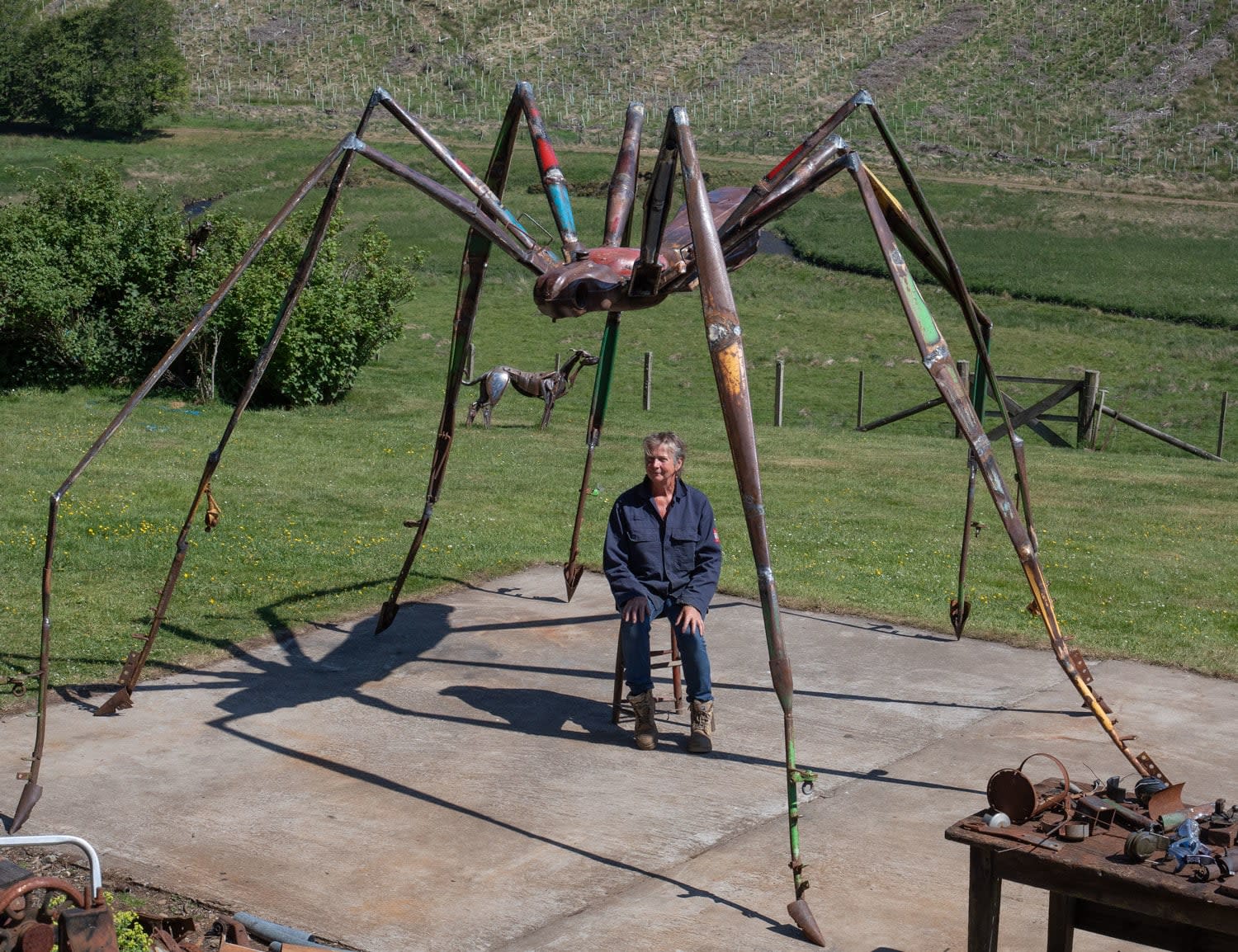 Helen Denerley, Giant spider, 2023 | Kilmorack Gallery