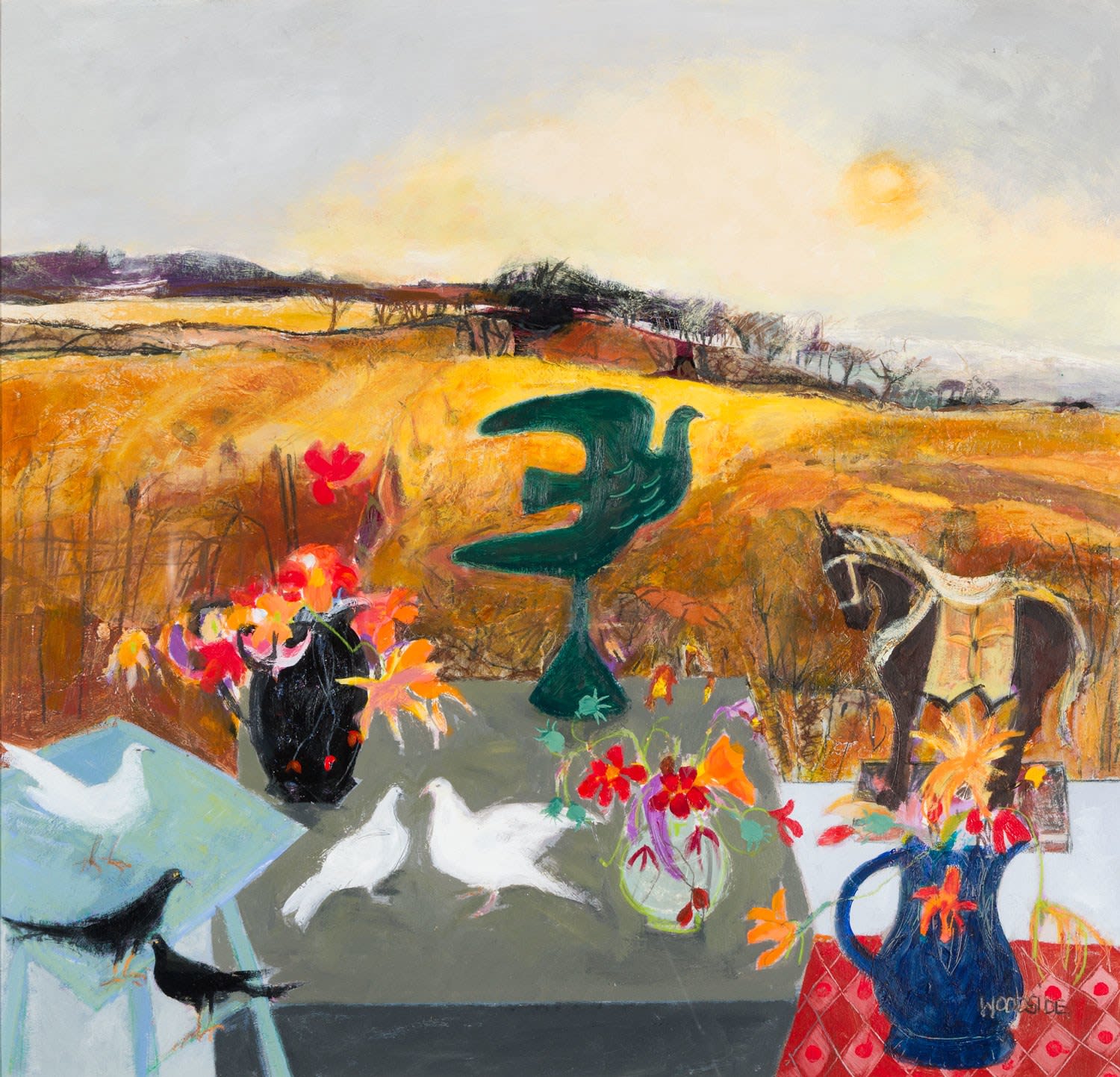 Christine Woodside RSW RGI, October Window, Fife | Kilmorack Gallery