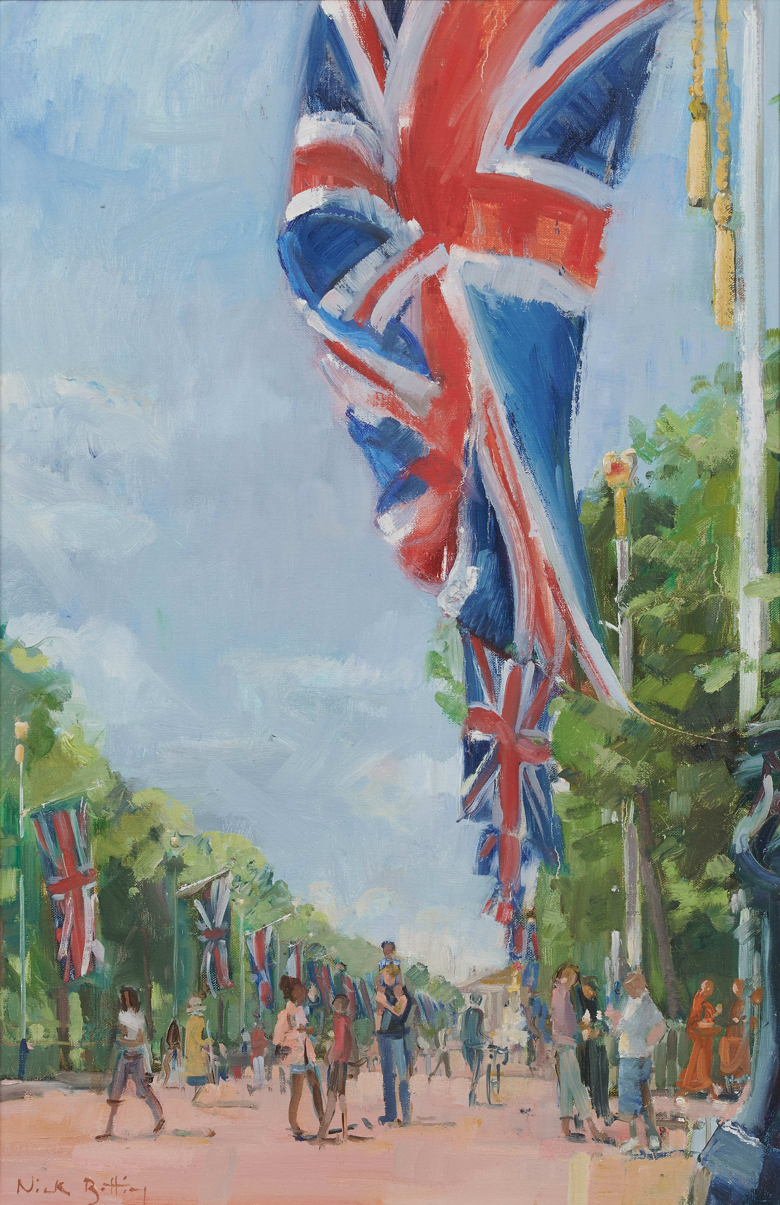 Nick Botting, Jubilee Flags on The Mall, 2022 | Portland Gallery