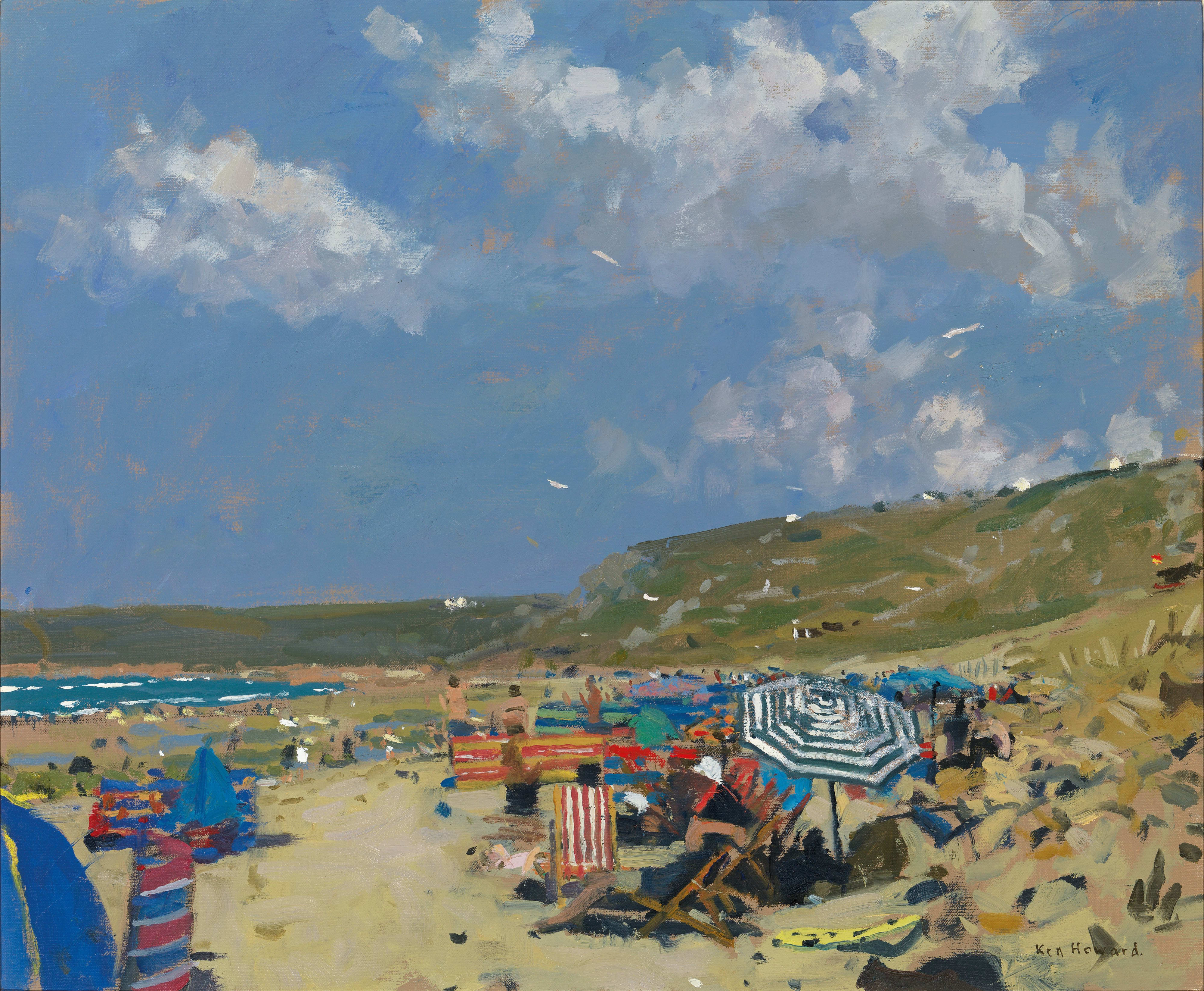 Ken Howard, The Striped Parasol | Portland Gallery