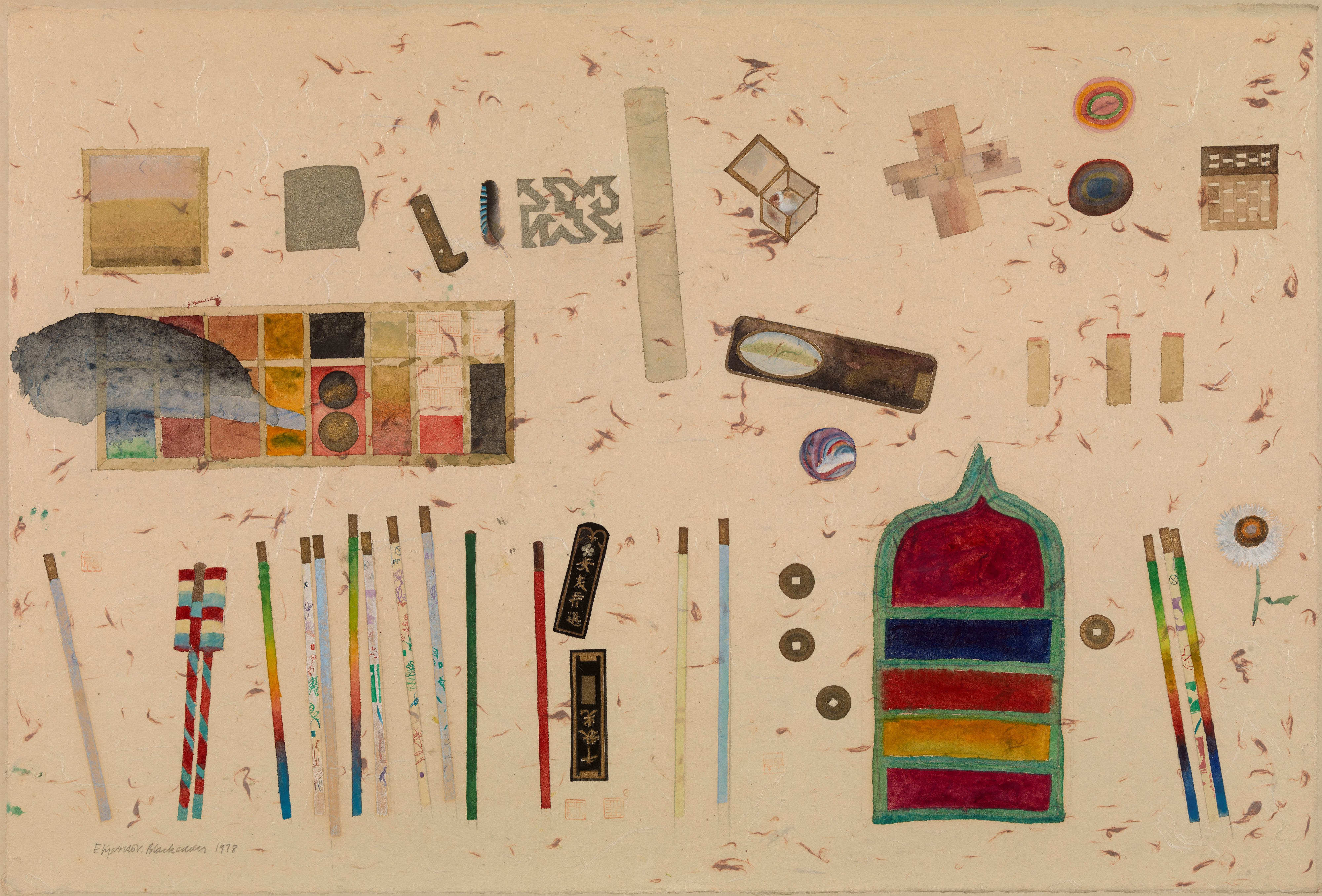 Elizabeth Blackadder, Still Life with Chopsticks, 1978 | Portland Gallery