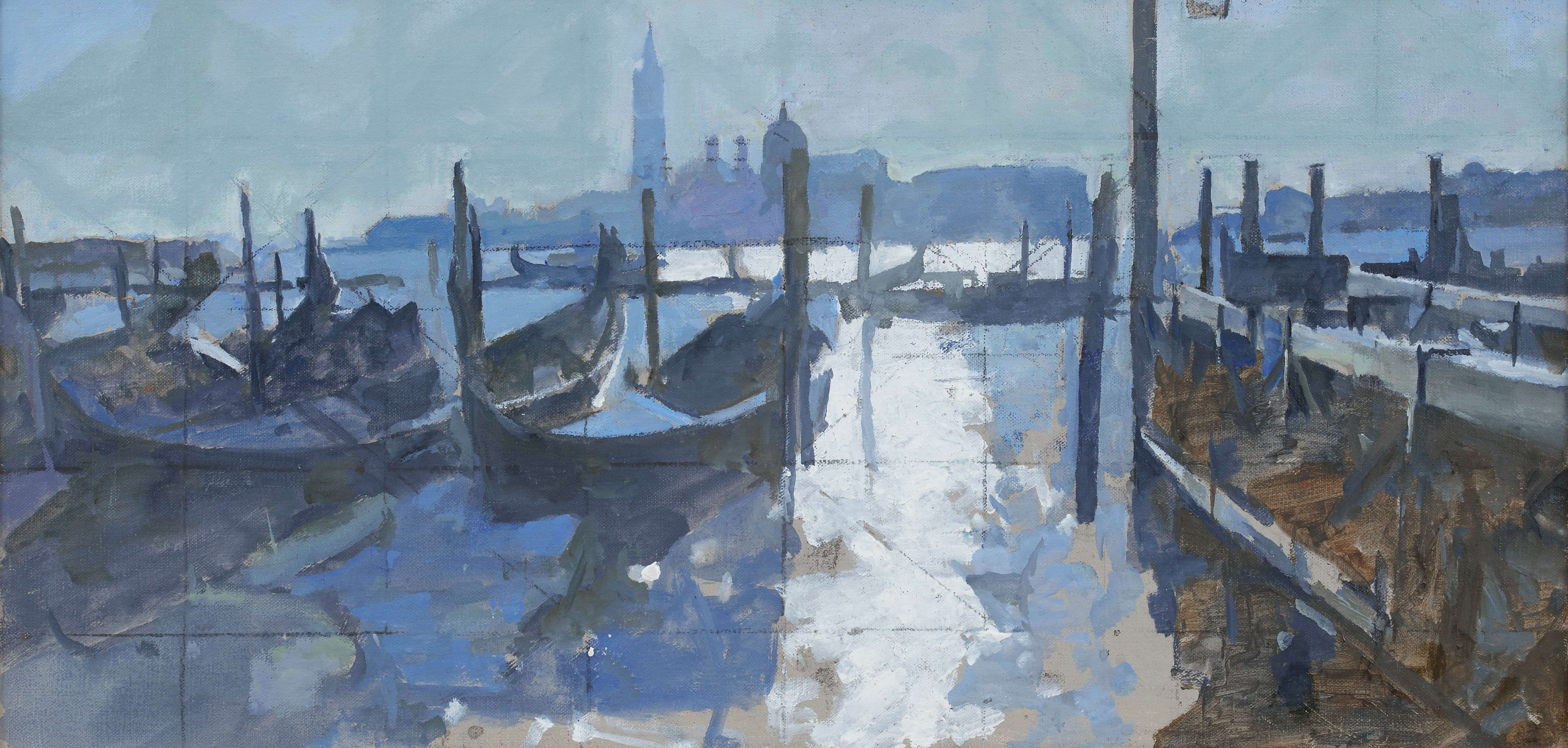 Ken Howard, Gondolas From The Molo | Portland Gallery