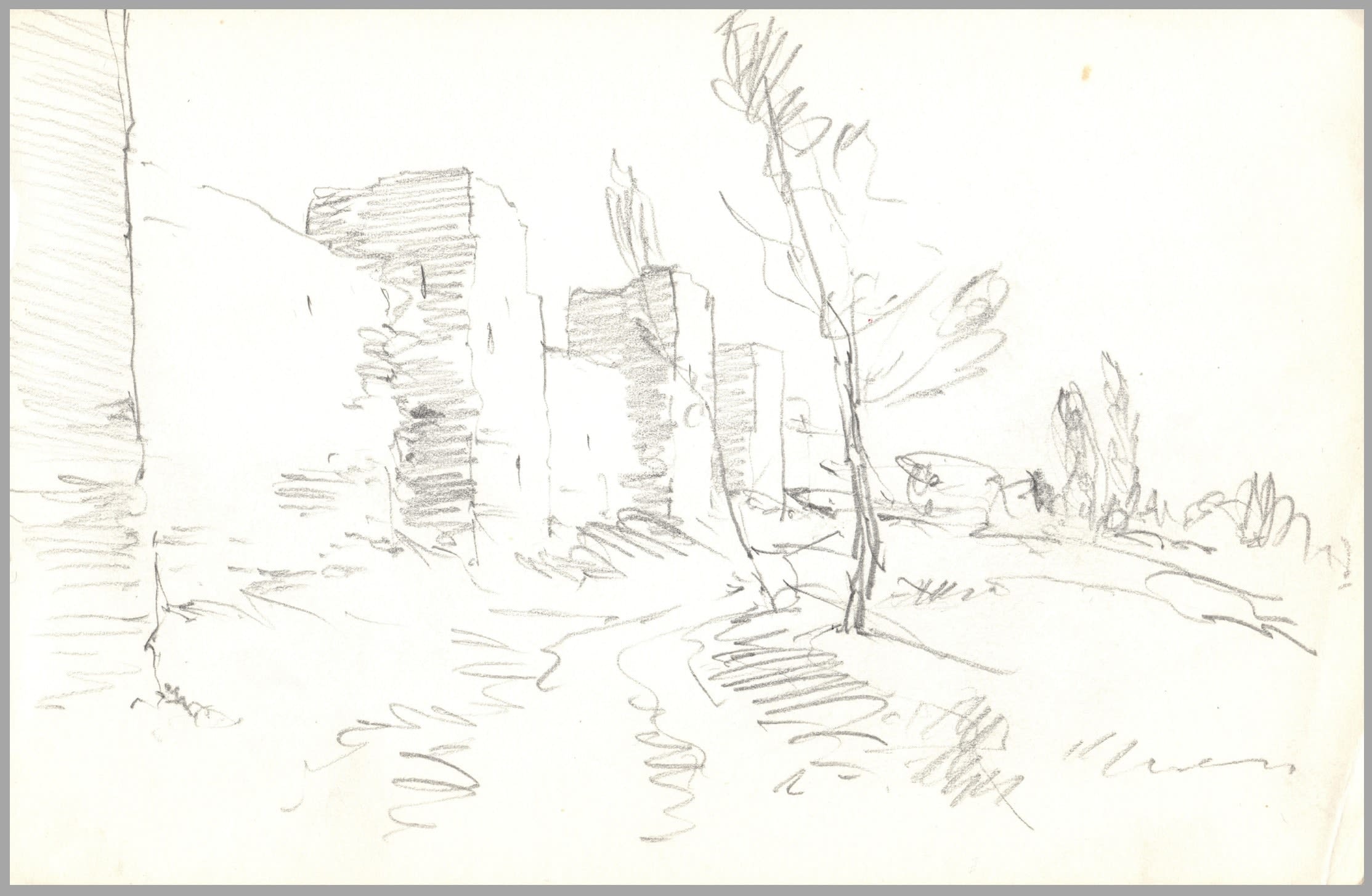 Edward Seago, Untitled sketchbook drawing, 8 | Portland Gallery