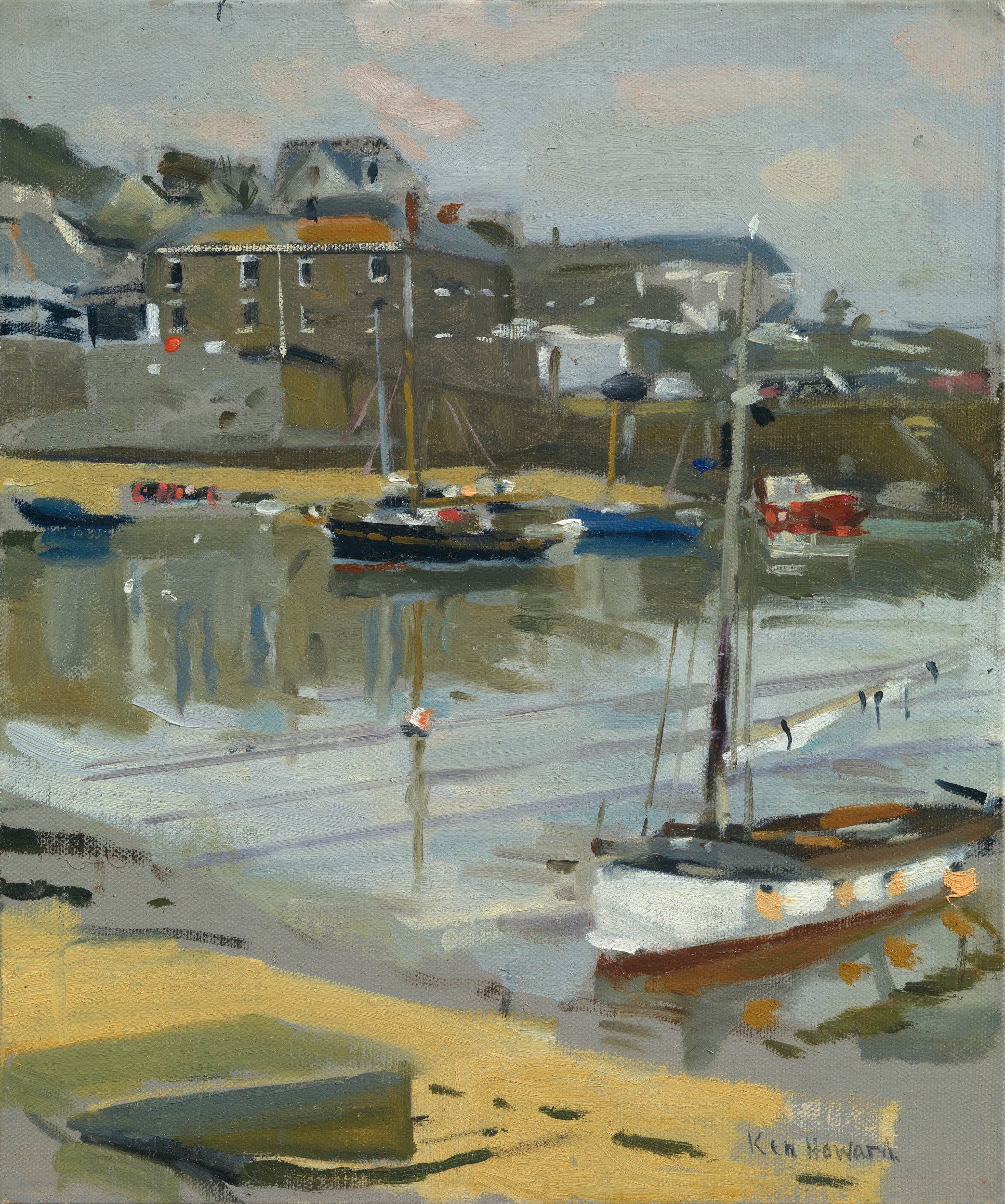 Ken Howard, Mousehole, Low Water | Portland Gallery