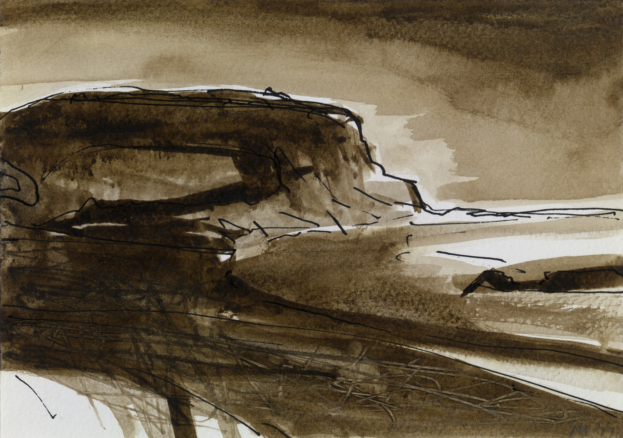 Martyn Brewster, Coastal Drawing No.19, Headland, 2017 | Portland Gallery