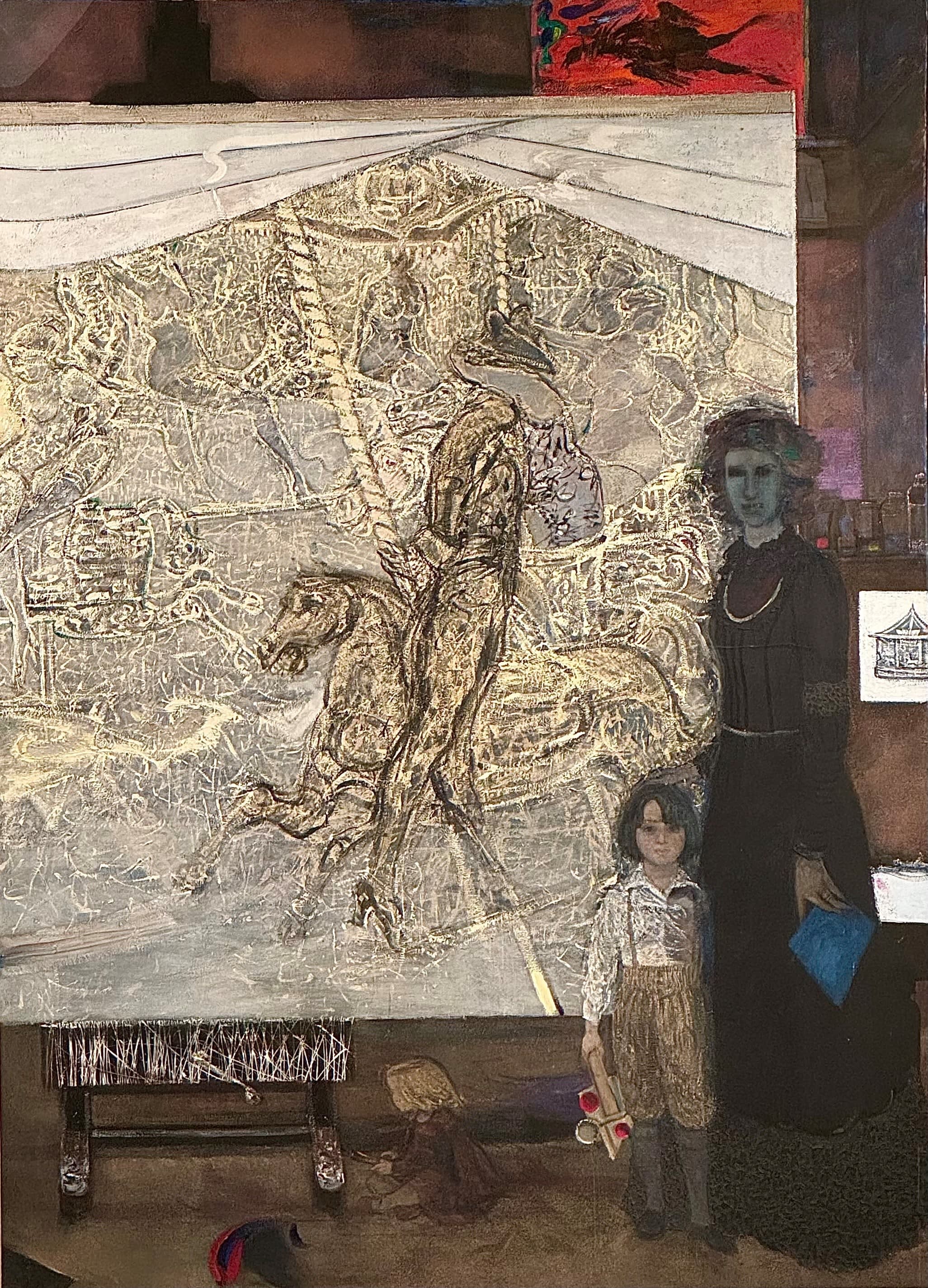 Robin Philipson, Innocent Story (Carousel), 1986 | Portland Gallery