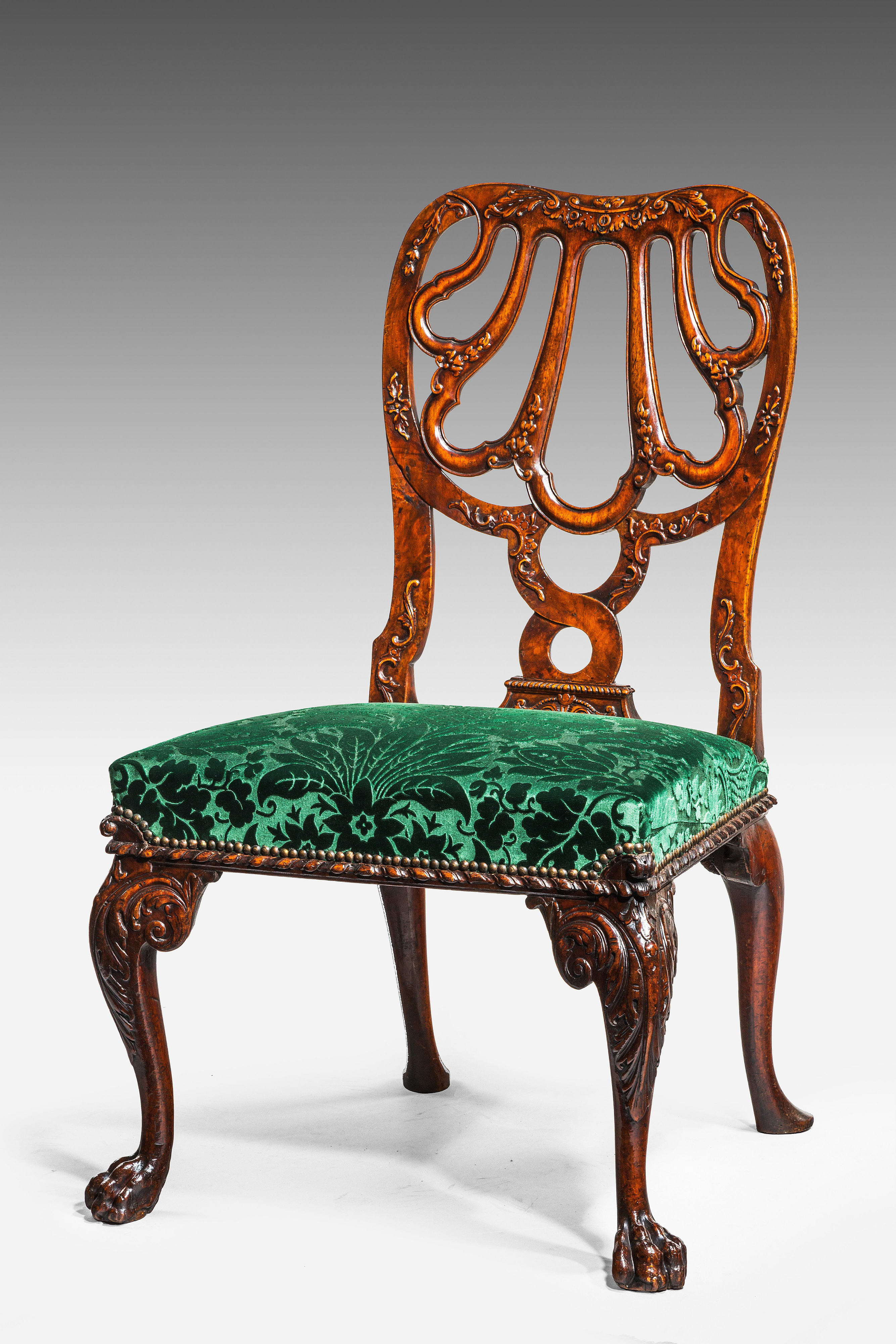 Walnut Rococo Single Chair | Thomas Coulborn & Sons
