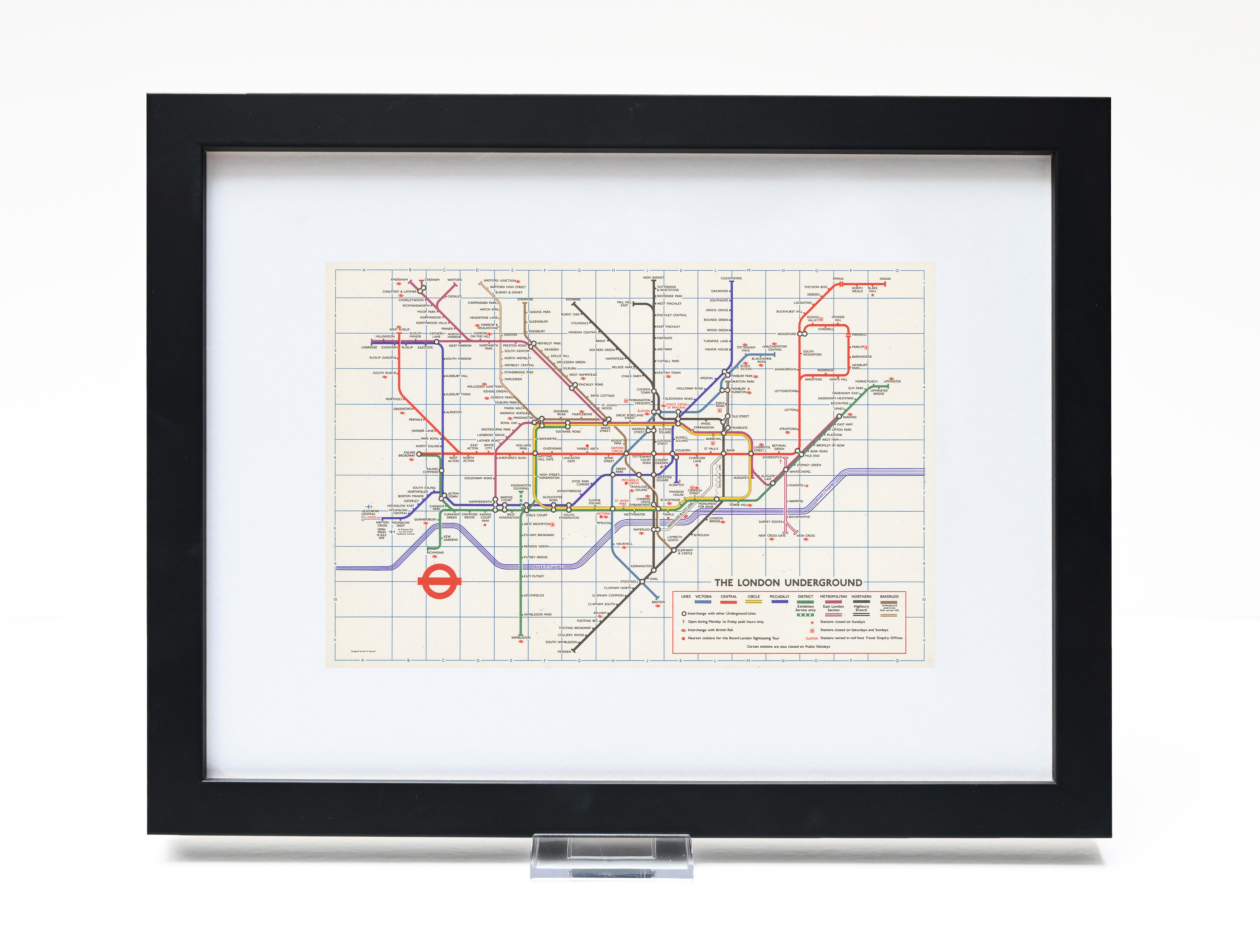 Paul E. Garbutt, London Underground Map, 1975 | The Map House