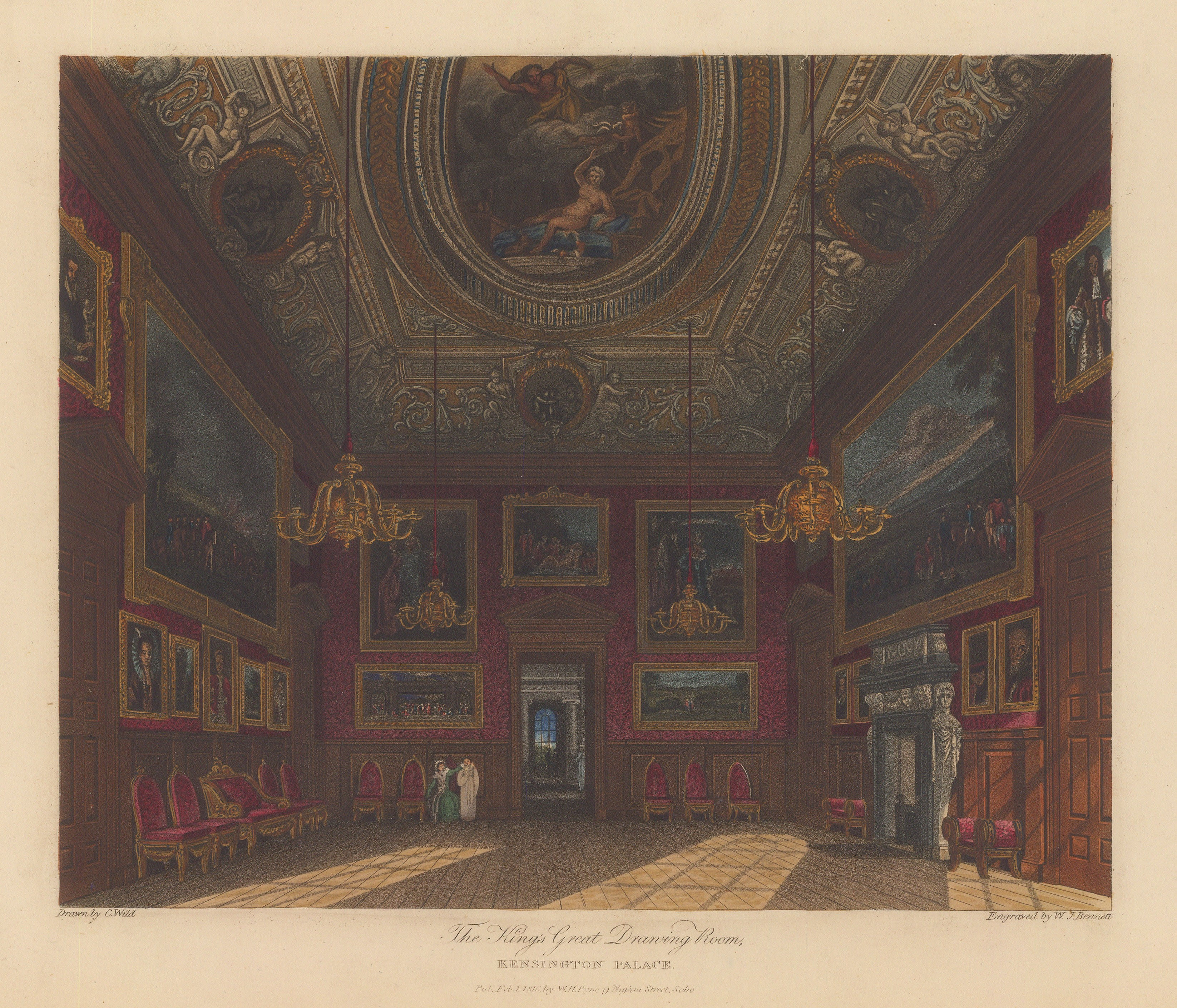 William Henry Pyne, London - Kensington Palace, 1818 | The Map House