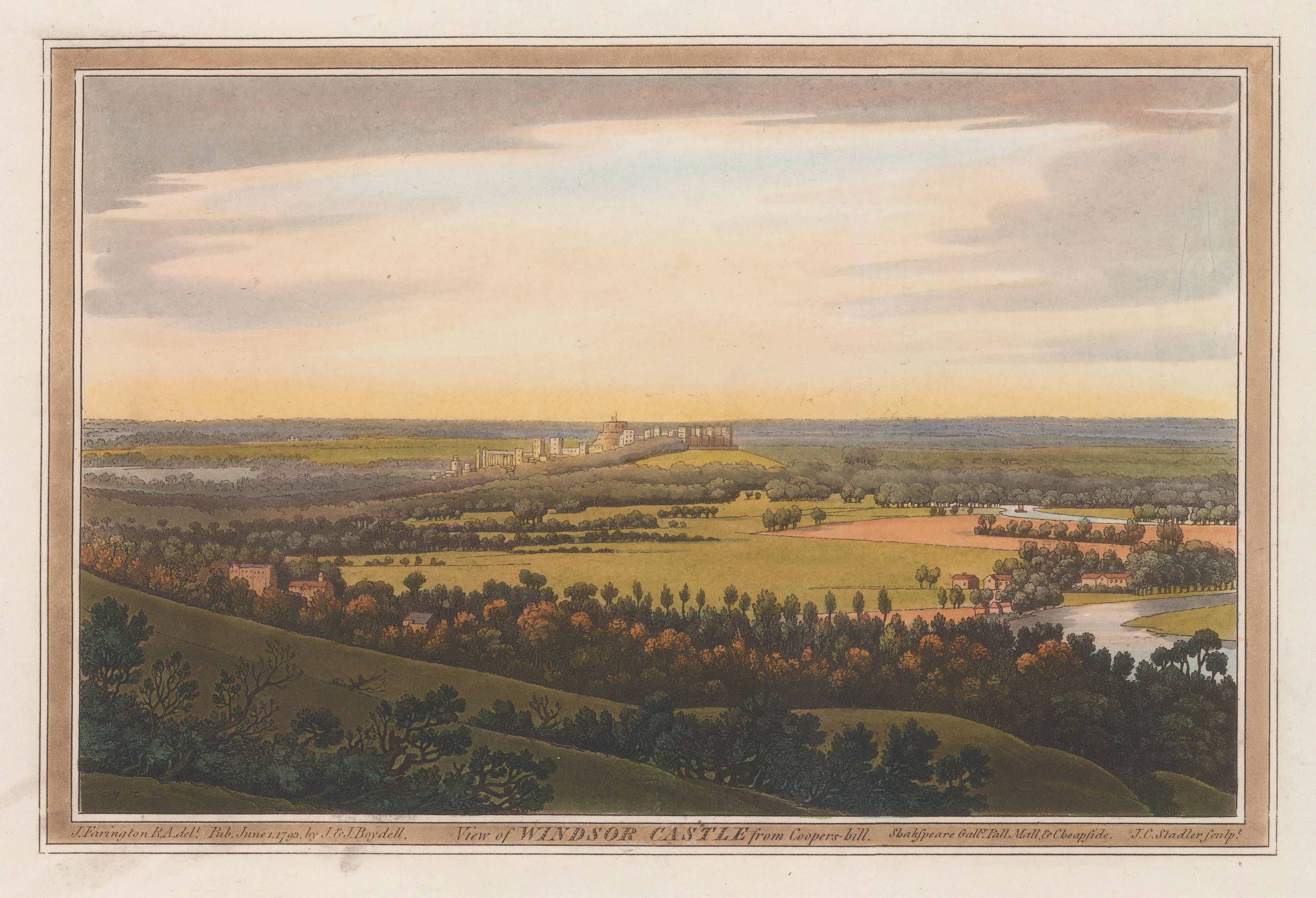 John Boydell, Windsor Castle, 1793 | The Map House