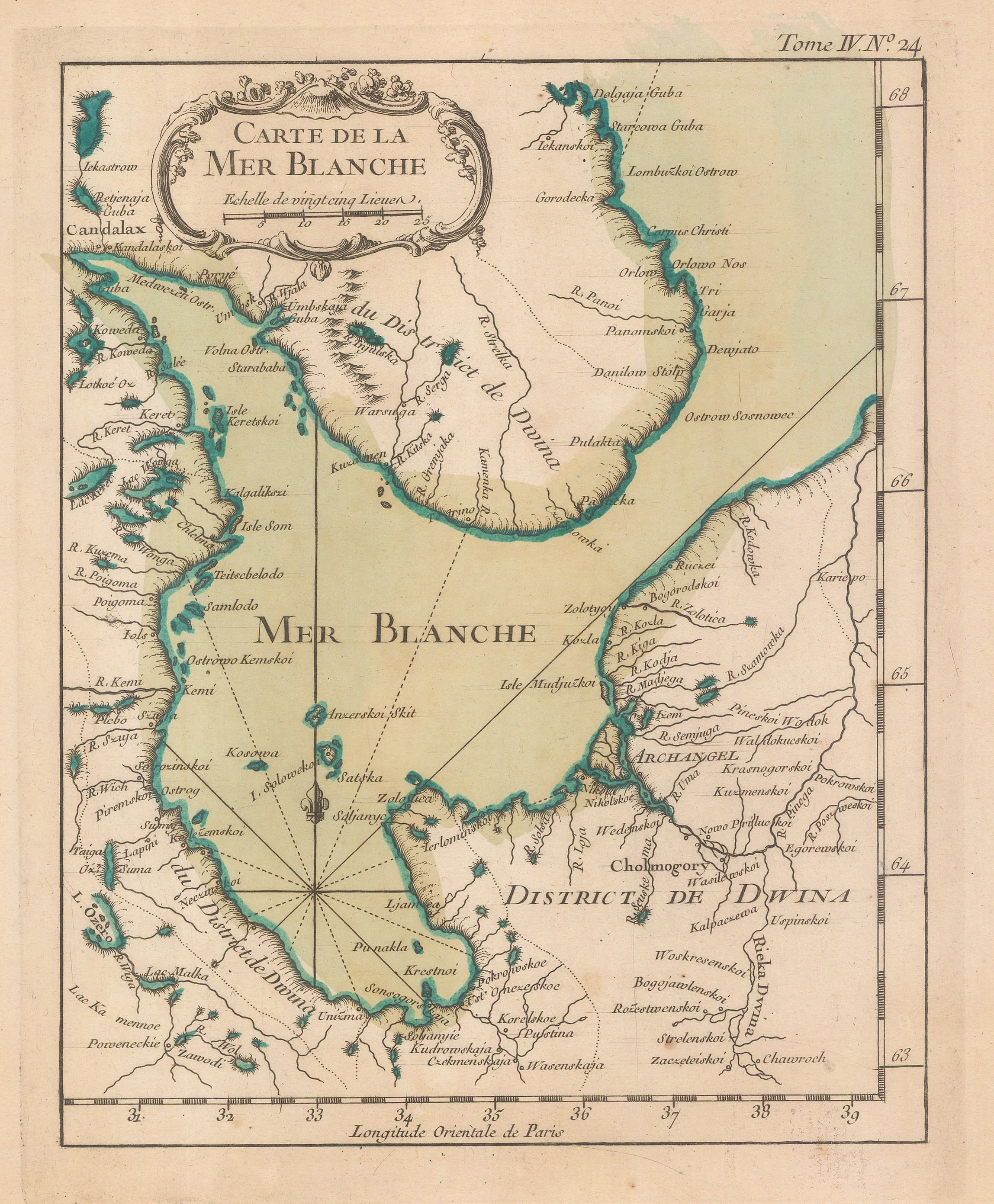 Jacques-Nicolas Bellin, White Sea, 1764 | The Map House