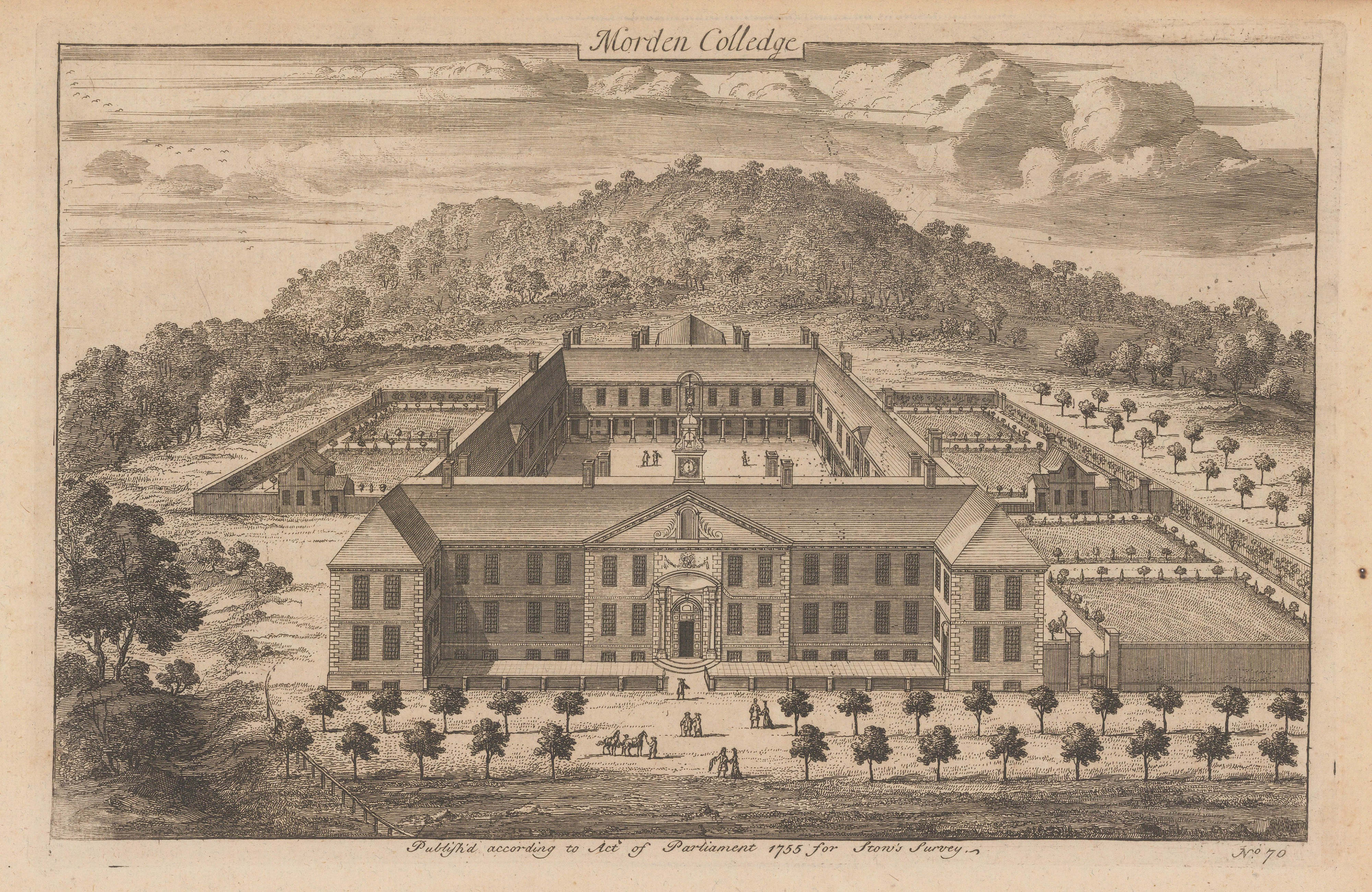 John Stow, London - Blackheath, Morden College, 1755 | The Map House