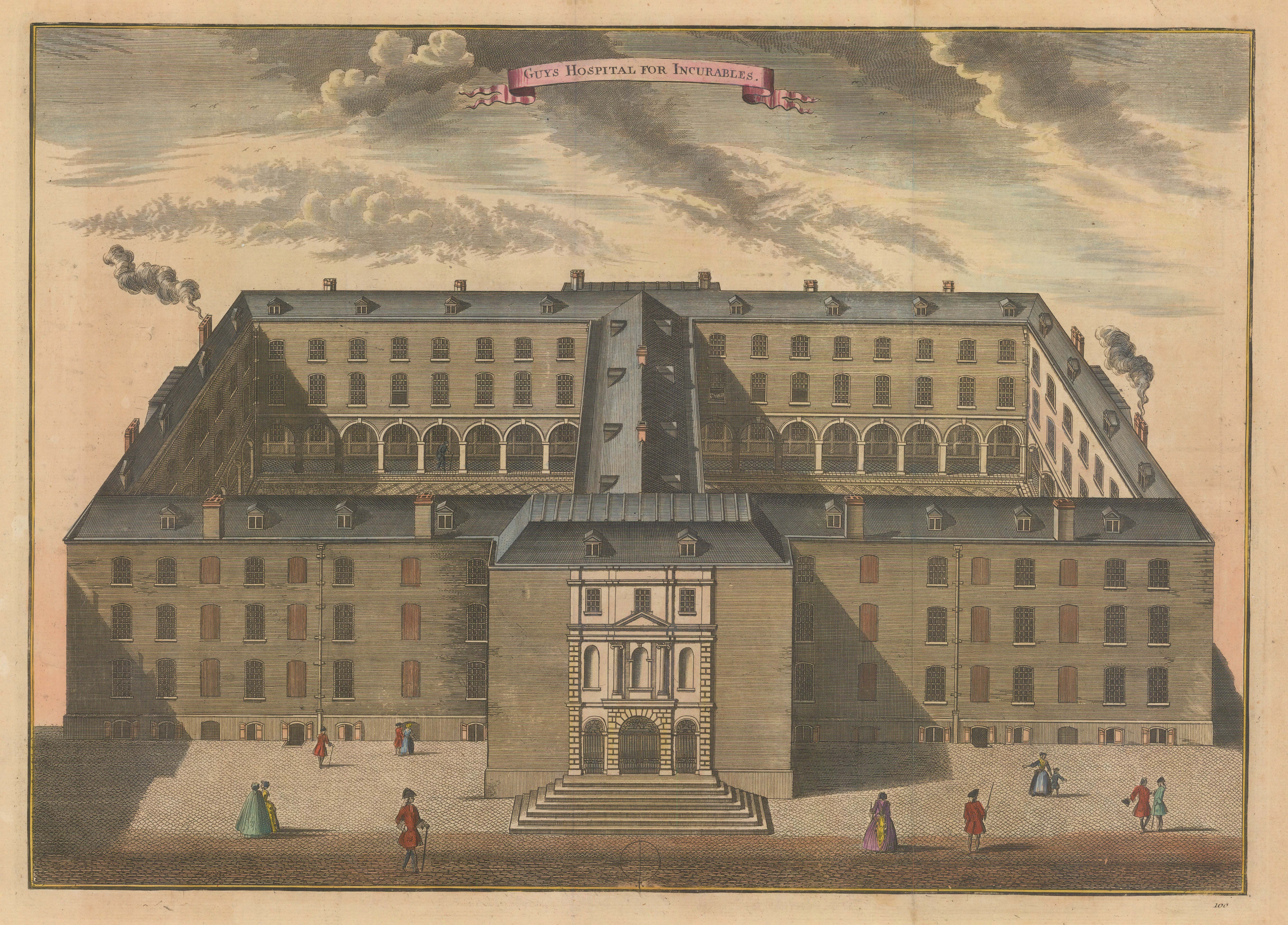 John Stow, London - Guy's Hospital, St Thomas Street, 1755 | The Map House