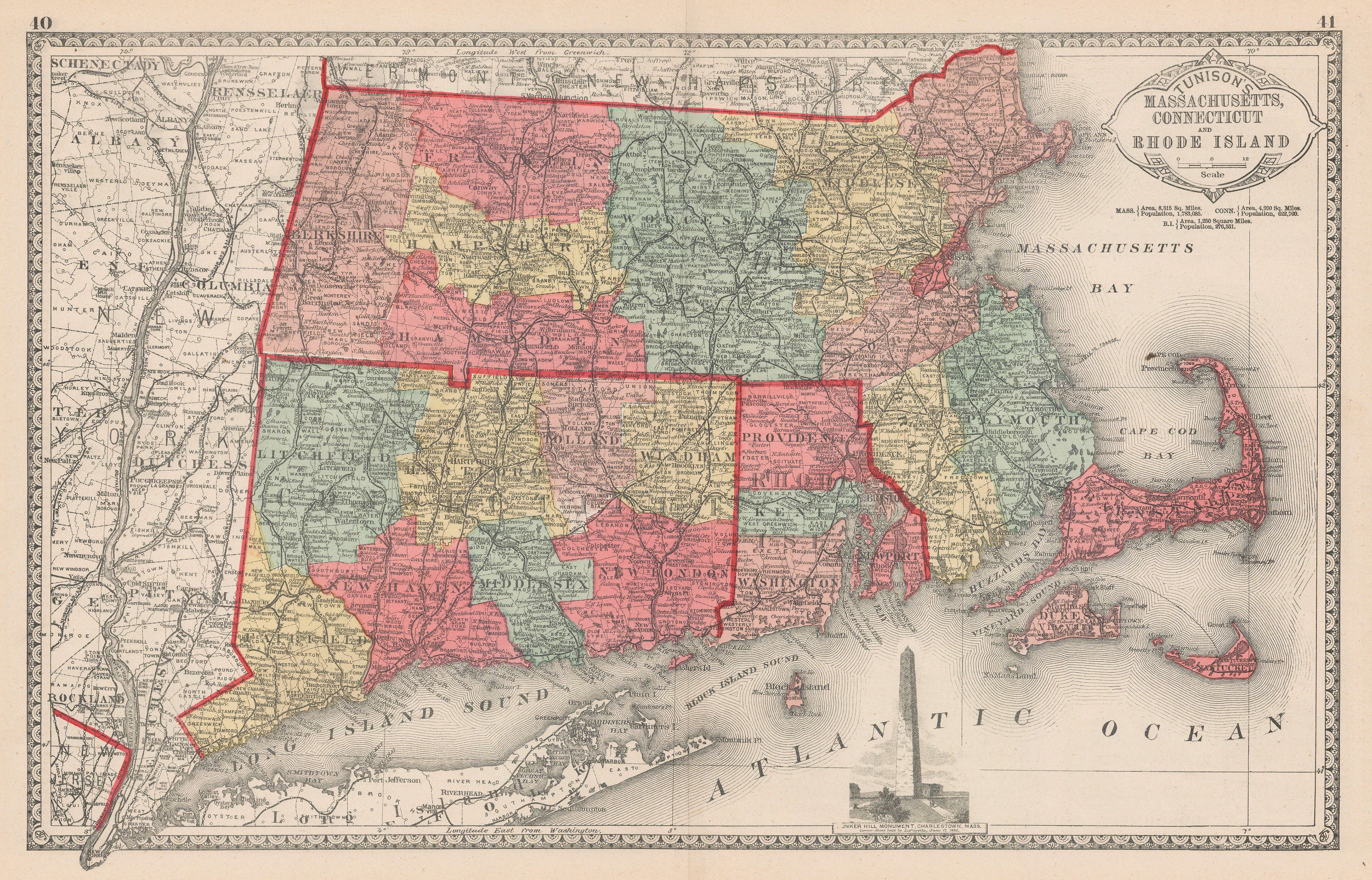 Henry Cuthbert Tunison, Massachusetts, Connecticut & Rhode Island, 1882 ...