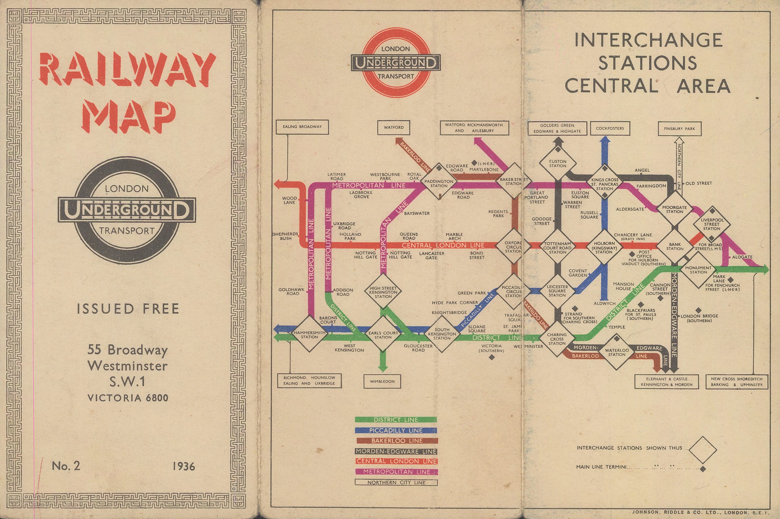 Harry Beck, London Underground Map, 1936 | The Map House