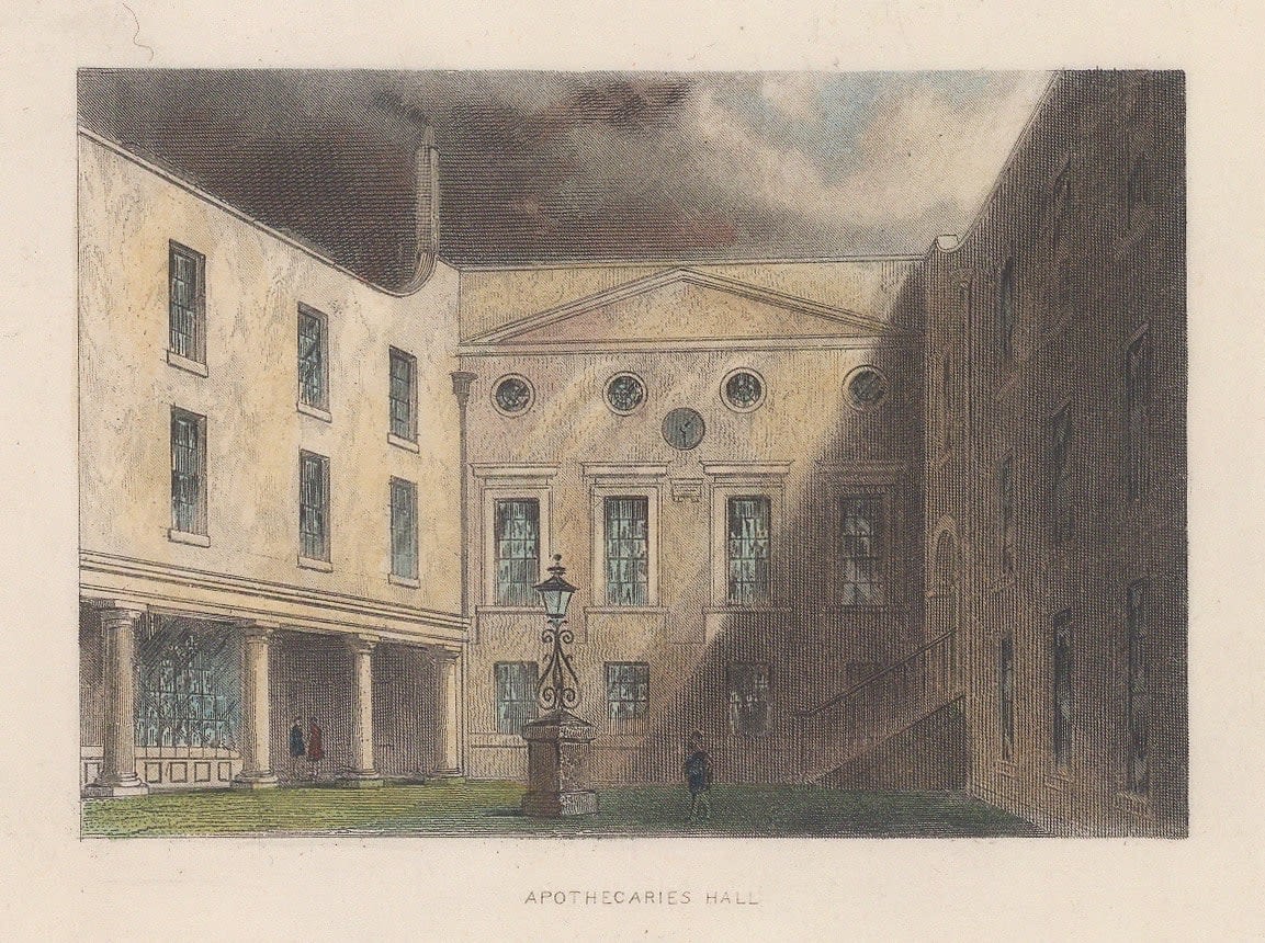 John Tallis, London - Apothecaries' Hall, 1851 | The Map House