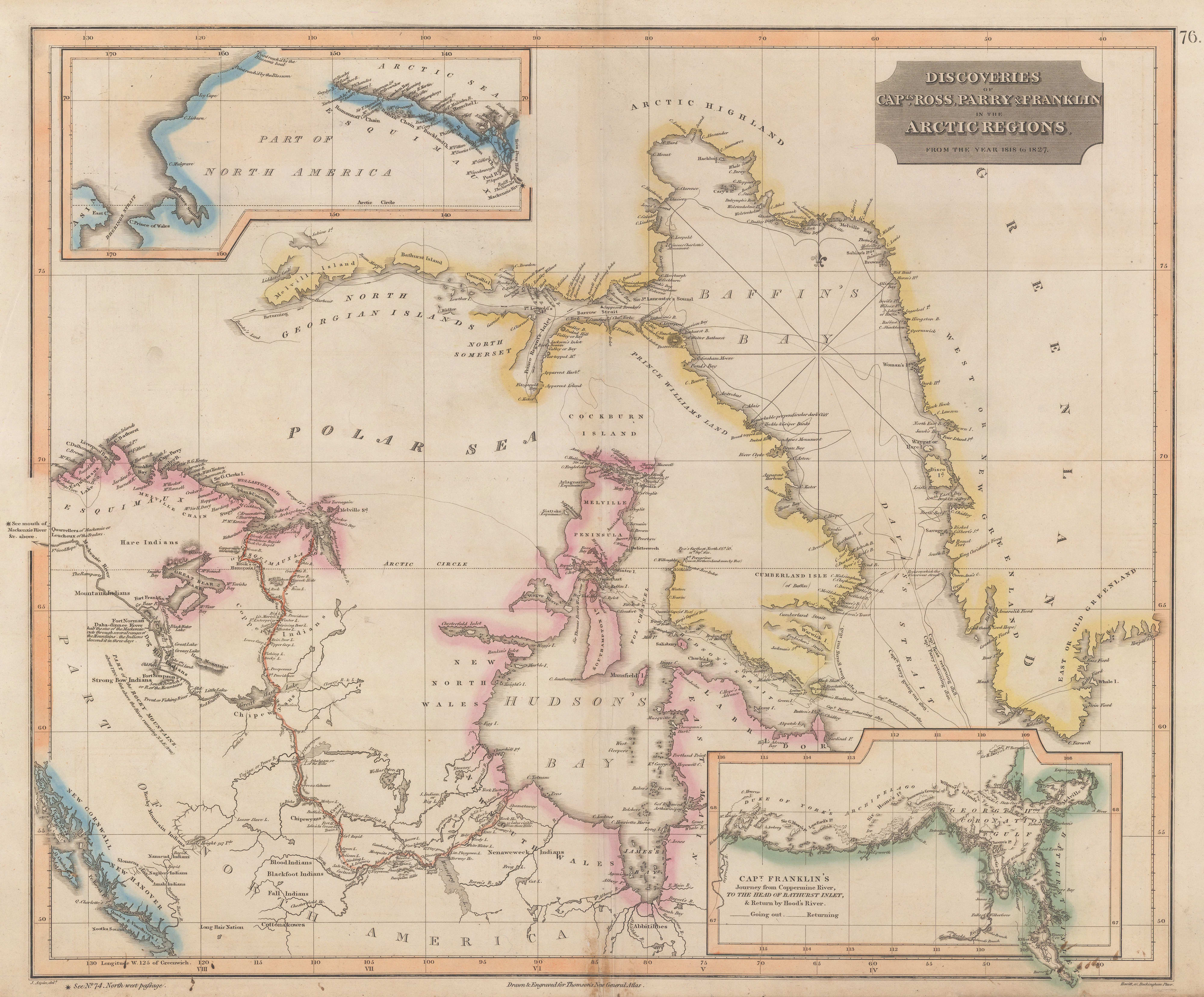 John Thomson, Discoveries of Ross, Parry & Franklin in the Arctic ...