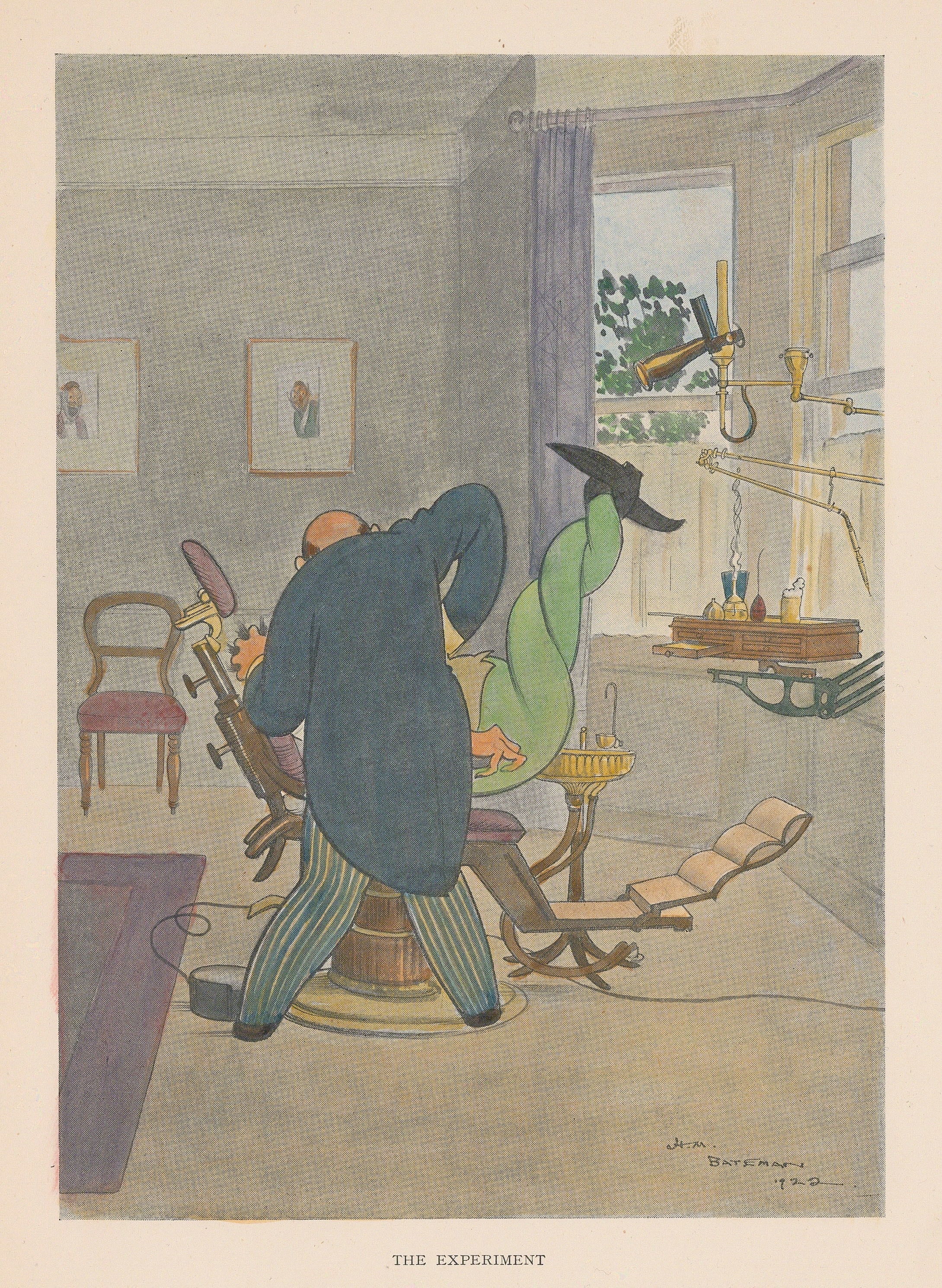 Henry Mayo Bateman, London - Dentistry Cartoon, 1925 | The Map House