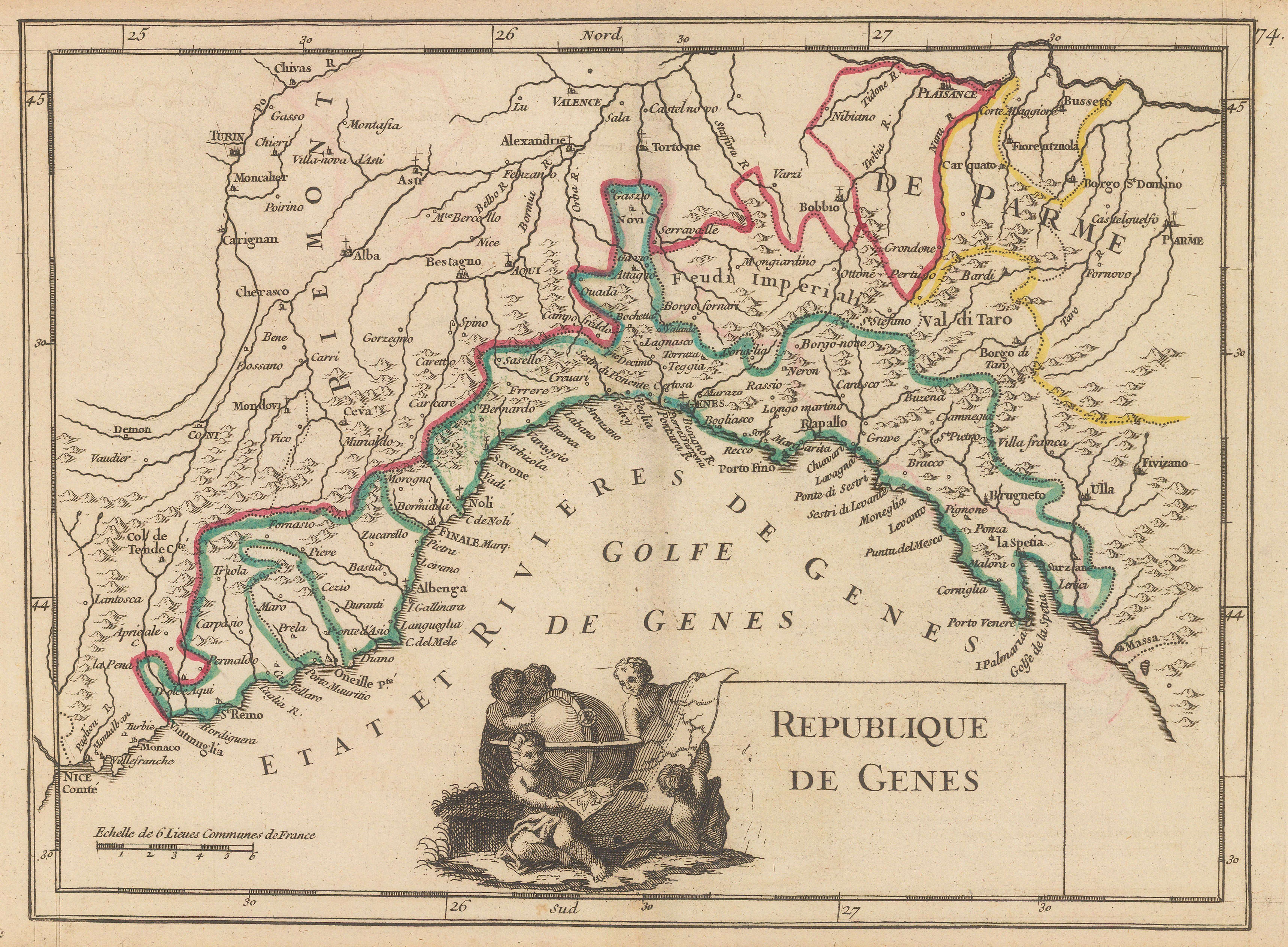 Georges-Louis Le Rouge, Republique de Genes, 1746 | The Map House