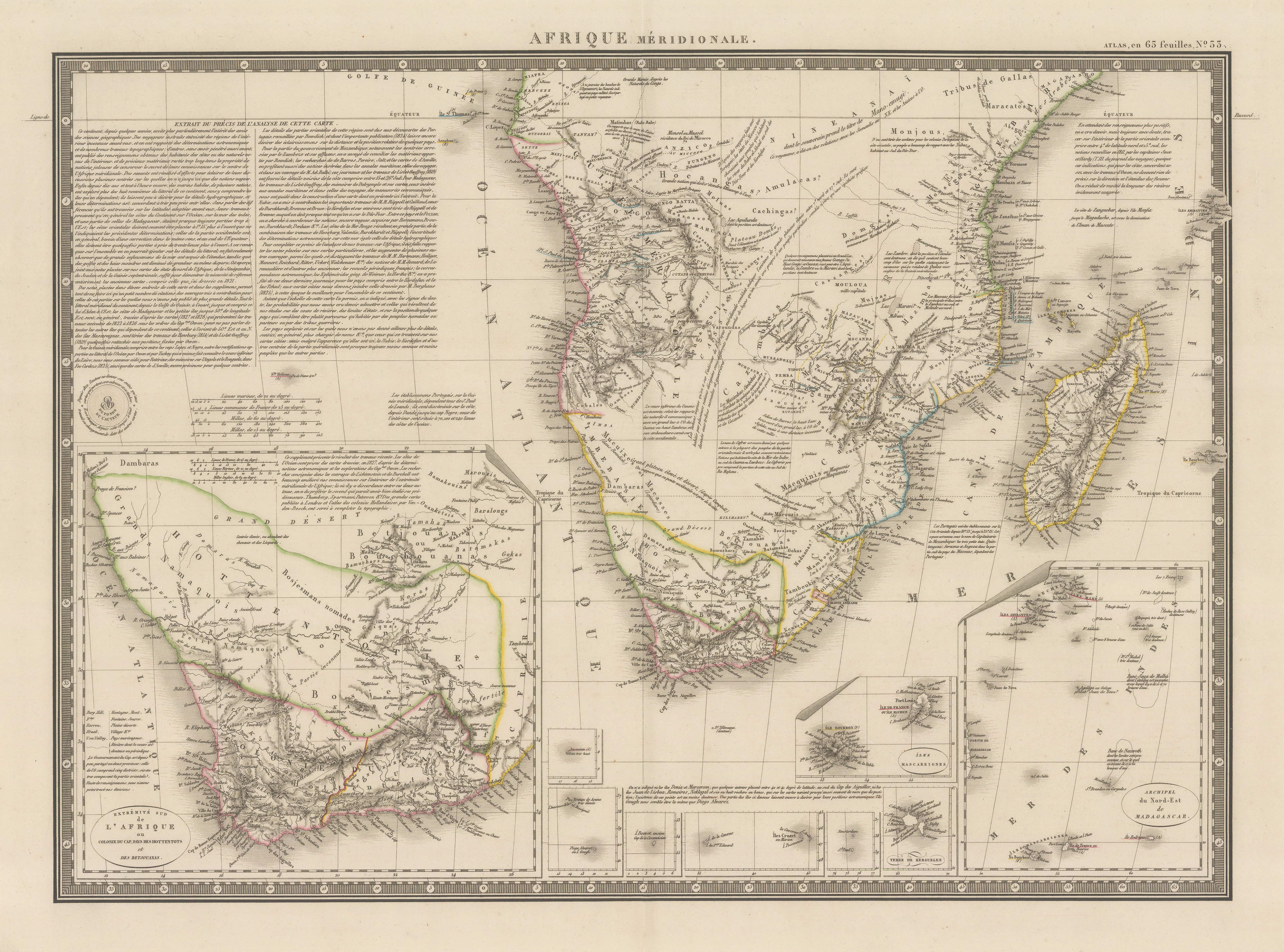 Adrien Brue, Southern Africa & the Cape Colony, 1828 c. | The Map House