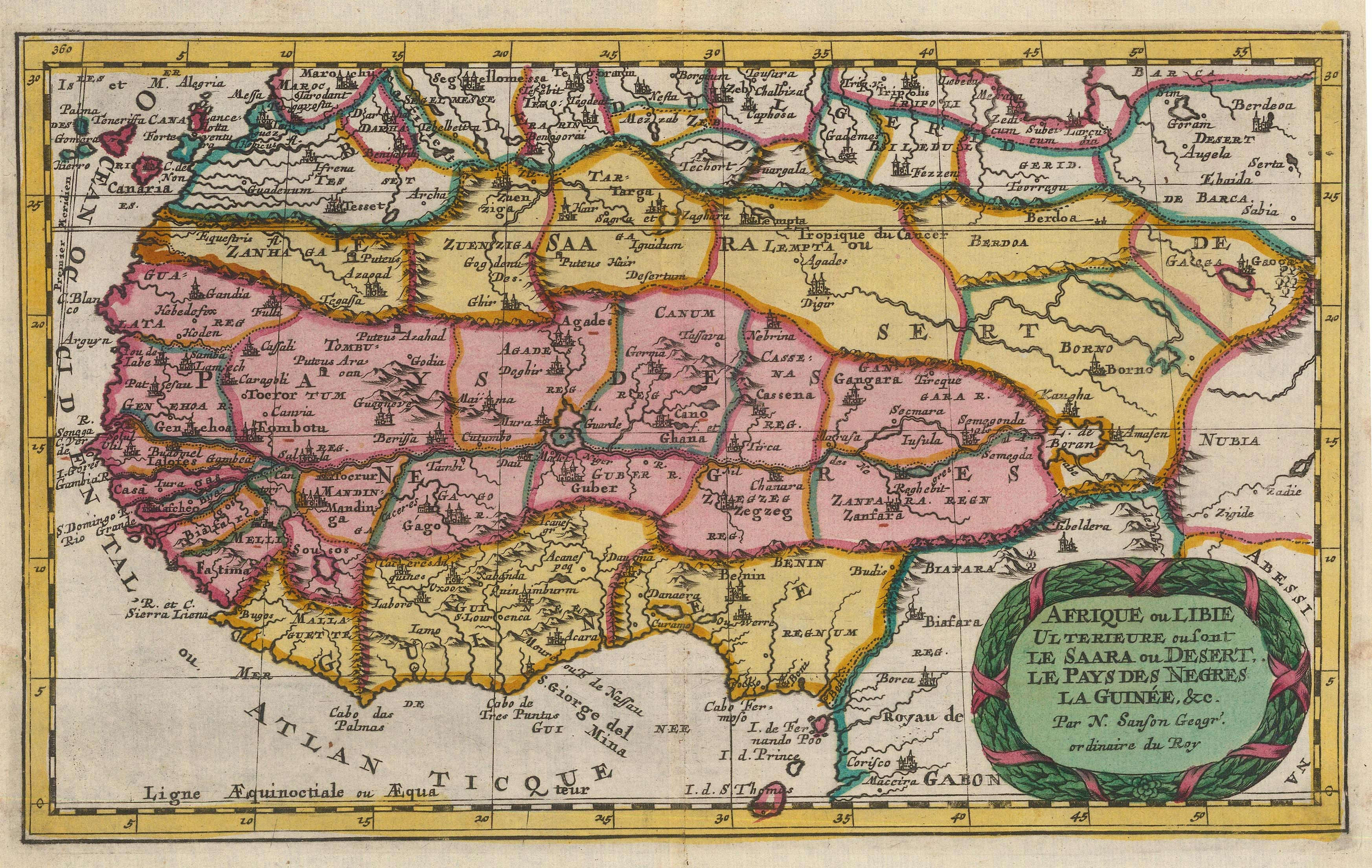 Nicolas Sanson, West and Northwest Africa, 1700 | The Map House