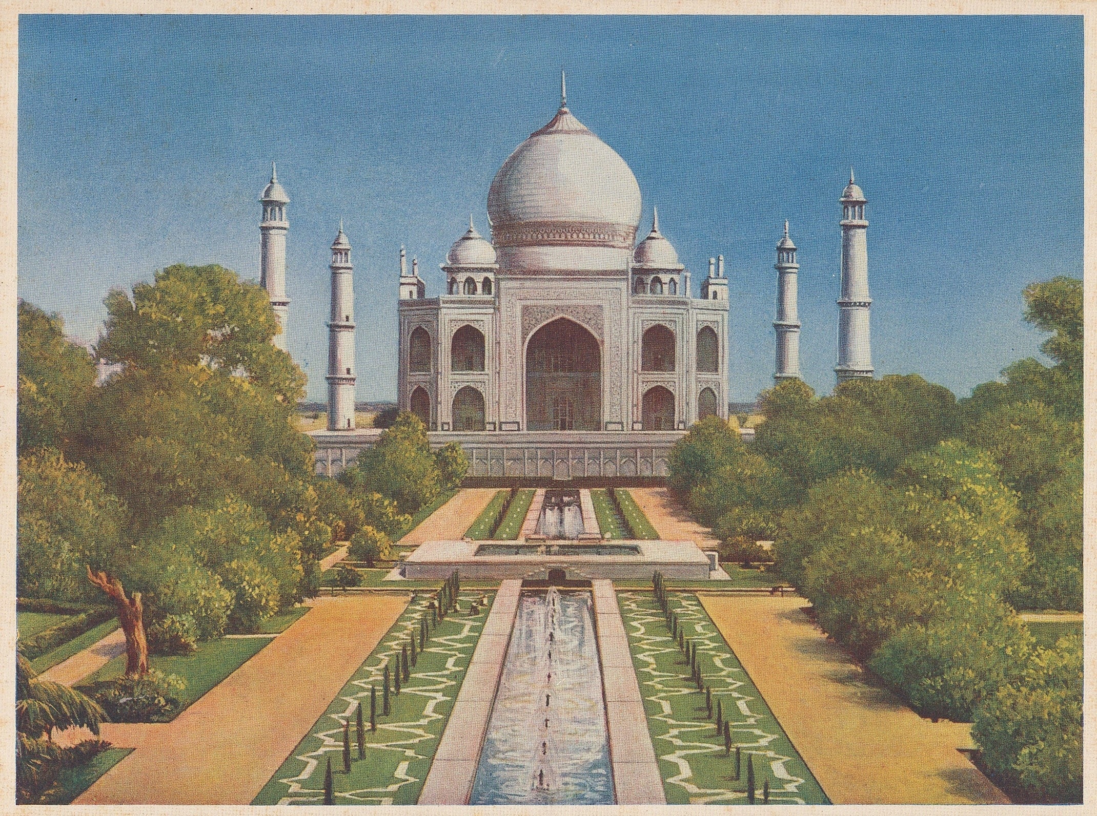 The Indian Times, India - Agra, Taj Mahal, 1910 c. | The Map House