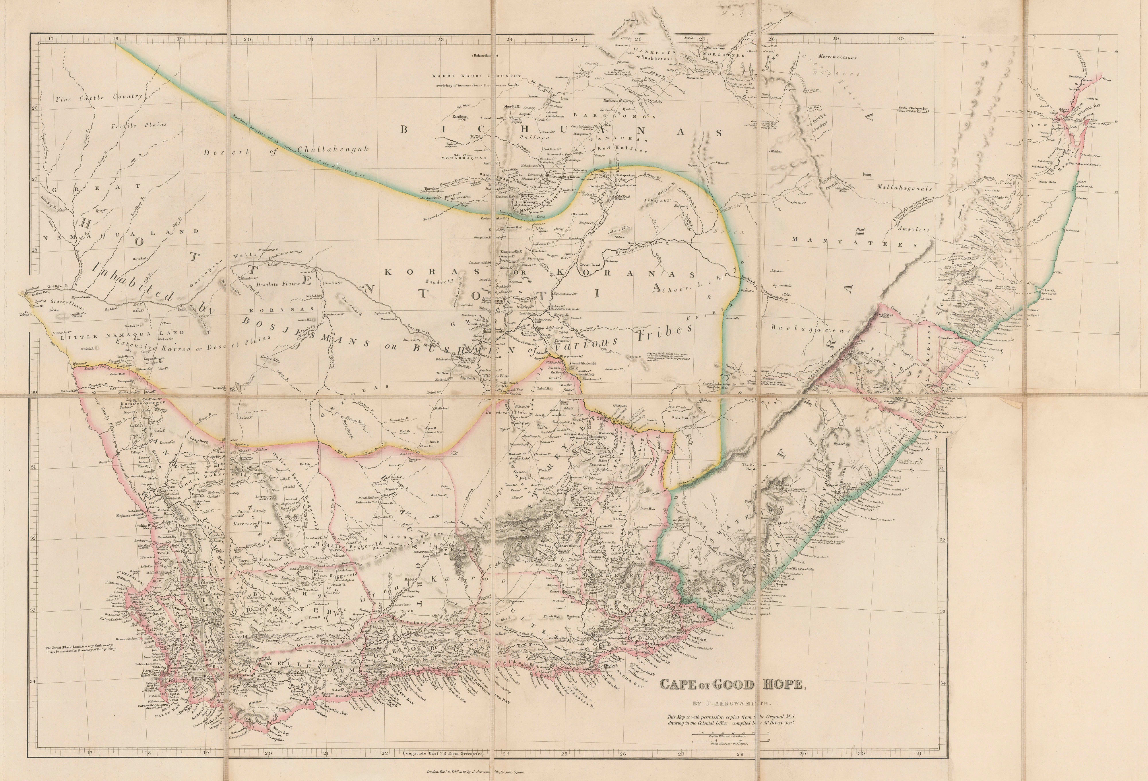 John Arrowsmith, Cape of Good Hope, 1842 | The Map House