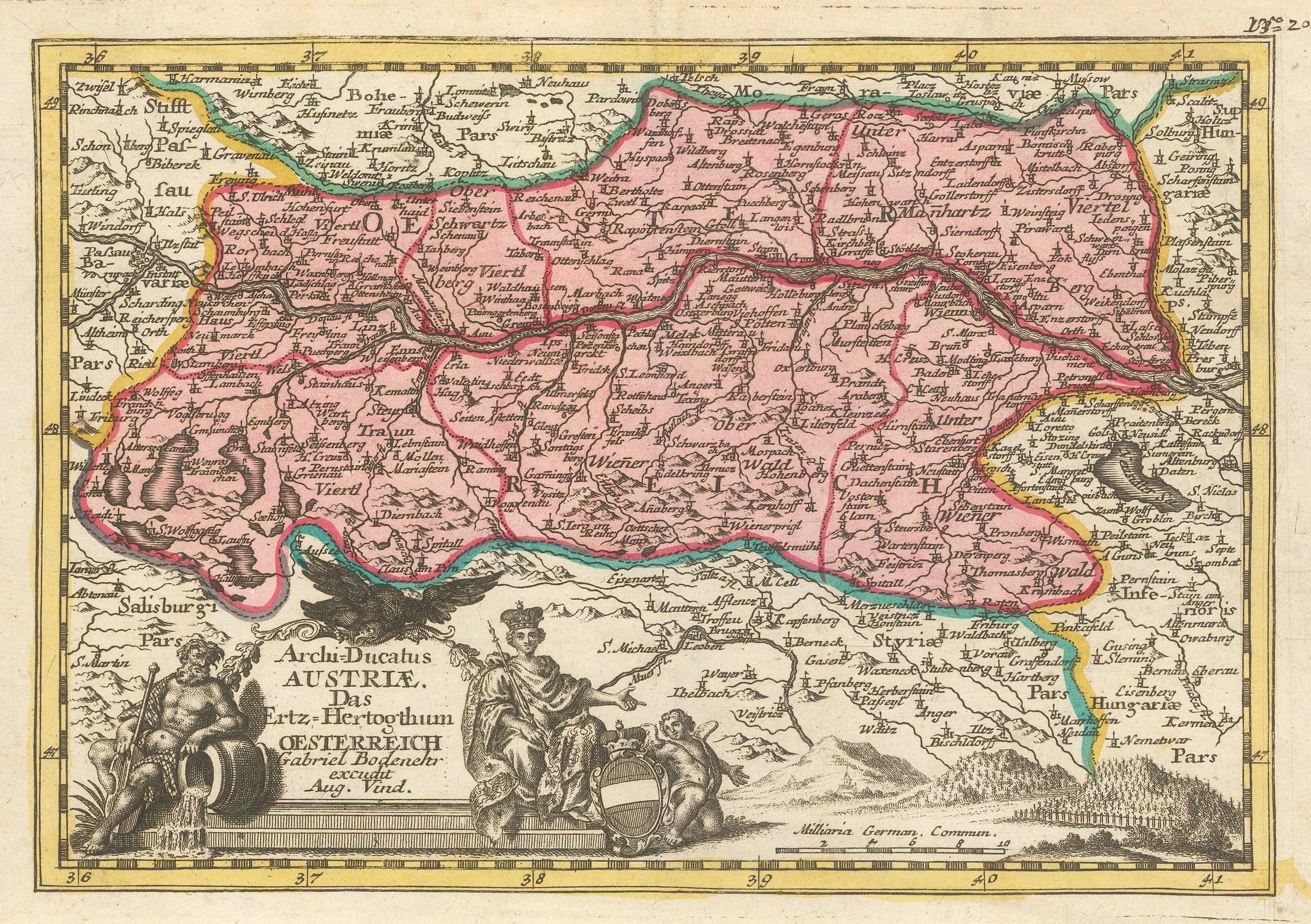 Elias Baeck, Austria, 1748 | The Map House