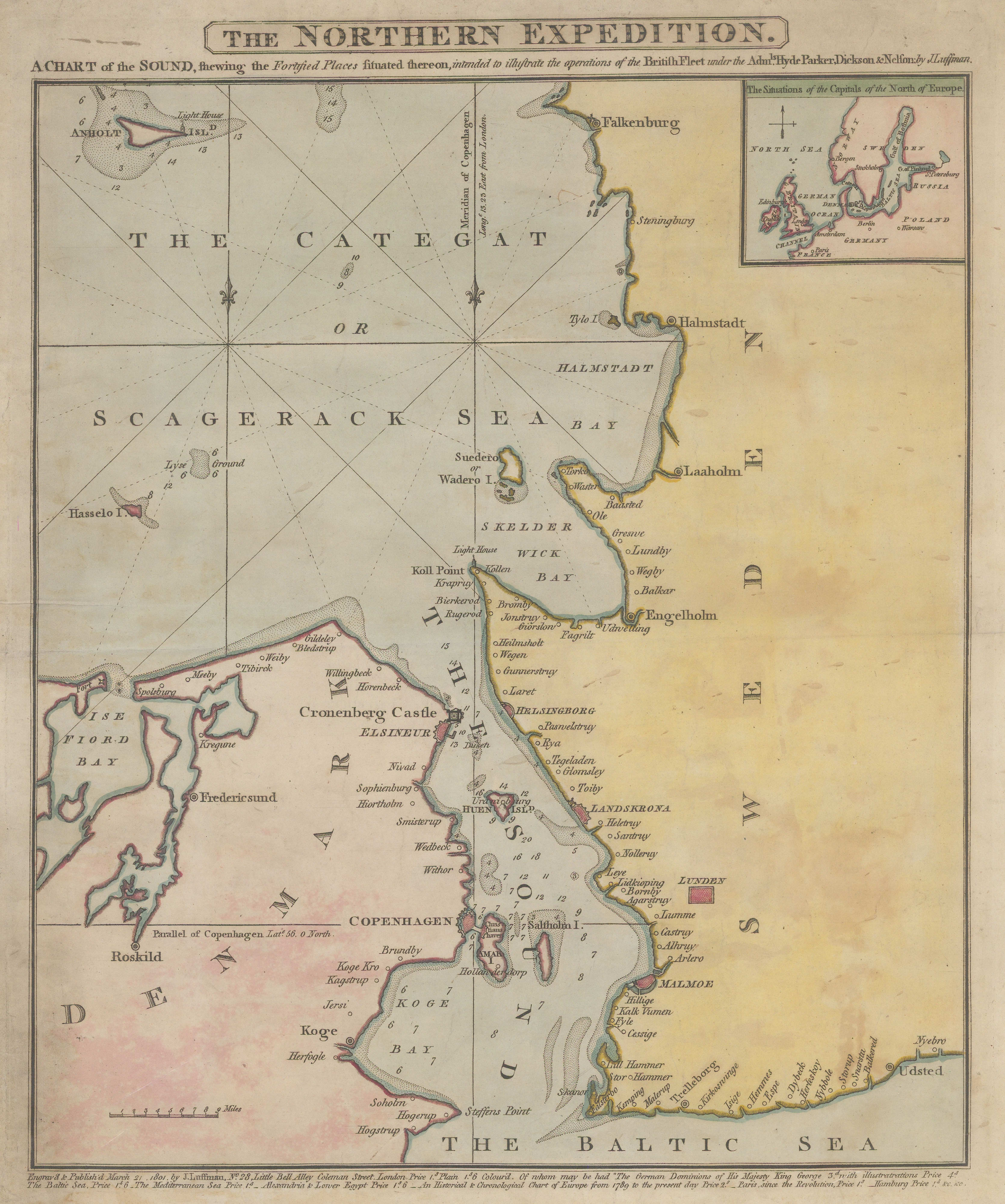 John Luffman, The Øresund , 1801 | The Map House