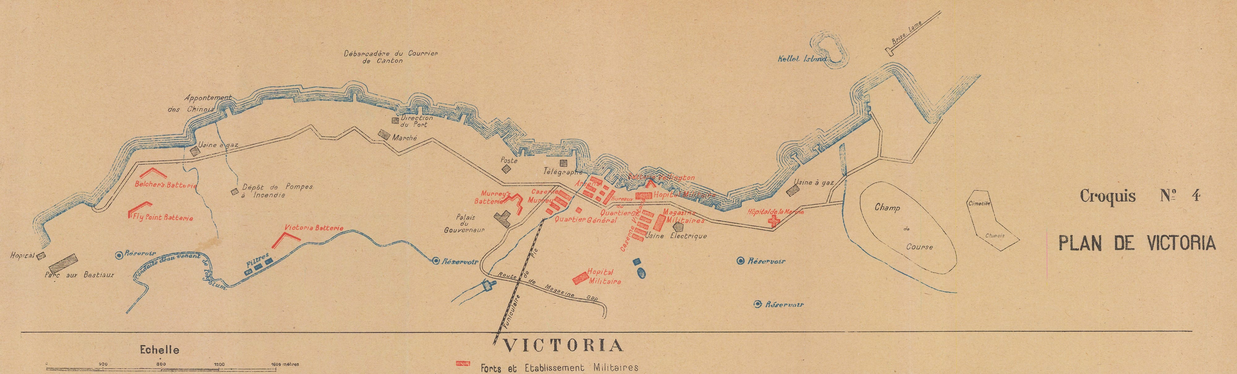 Anonymous, Sketch map of Victoria, Hong Kong, 1890 c. | The Map House