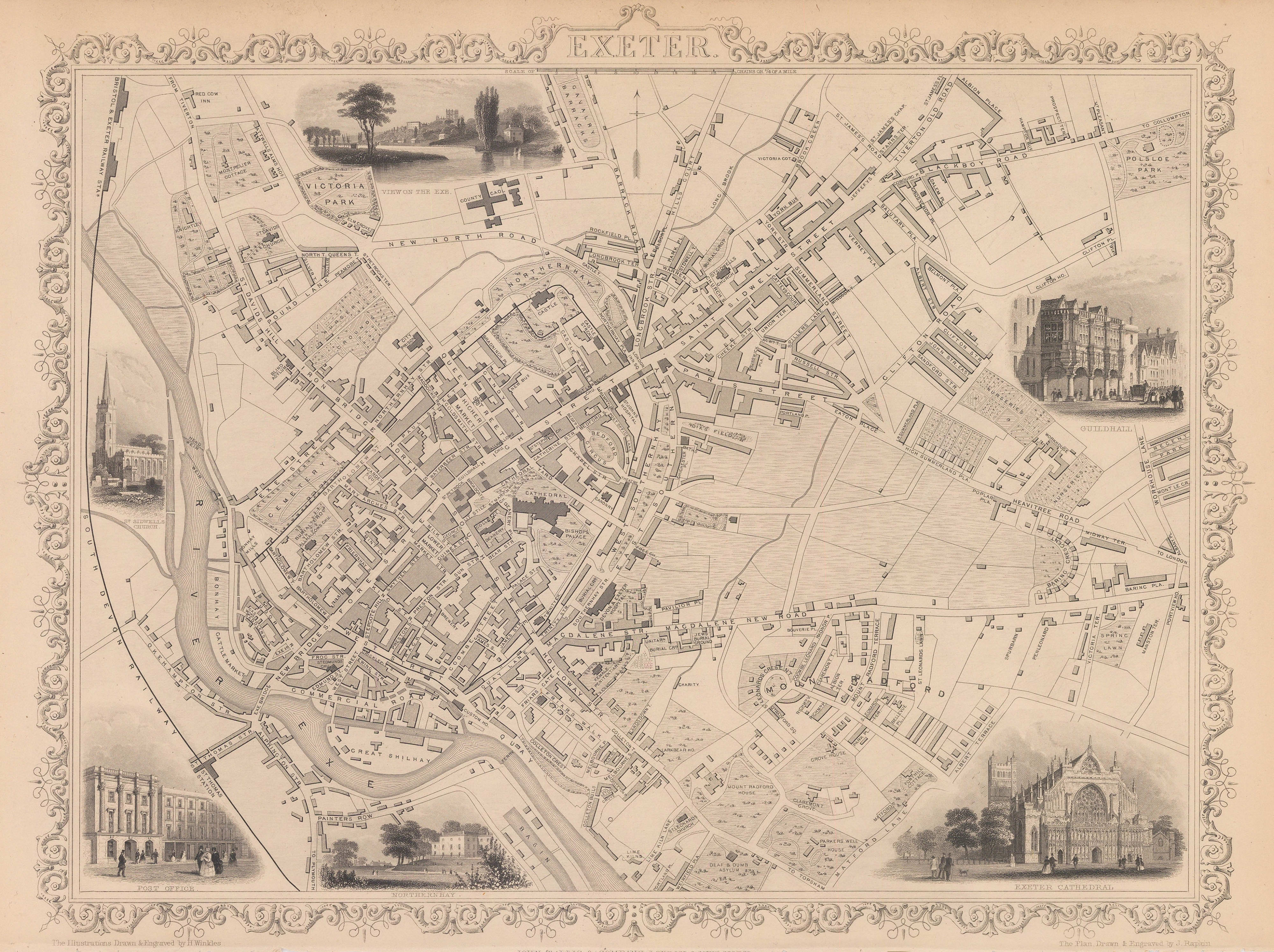 John Tallis, Exeter, 1851 | The Map House