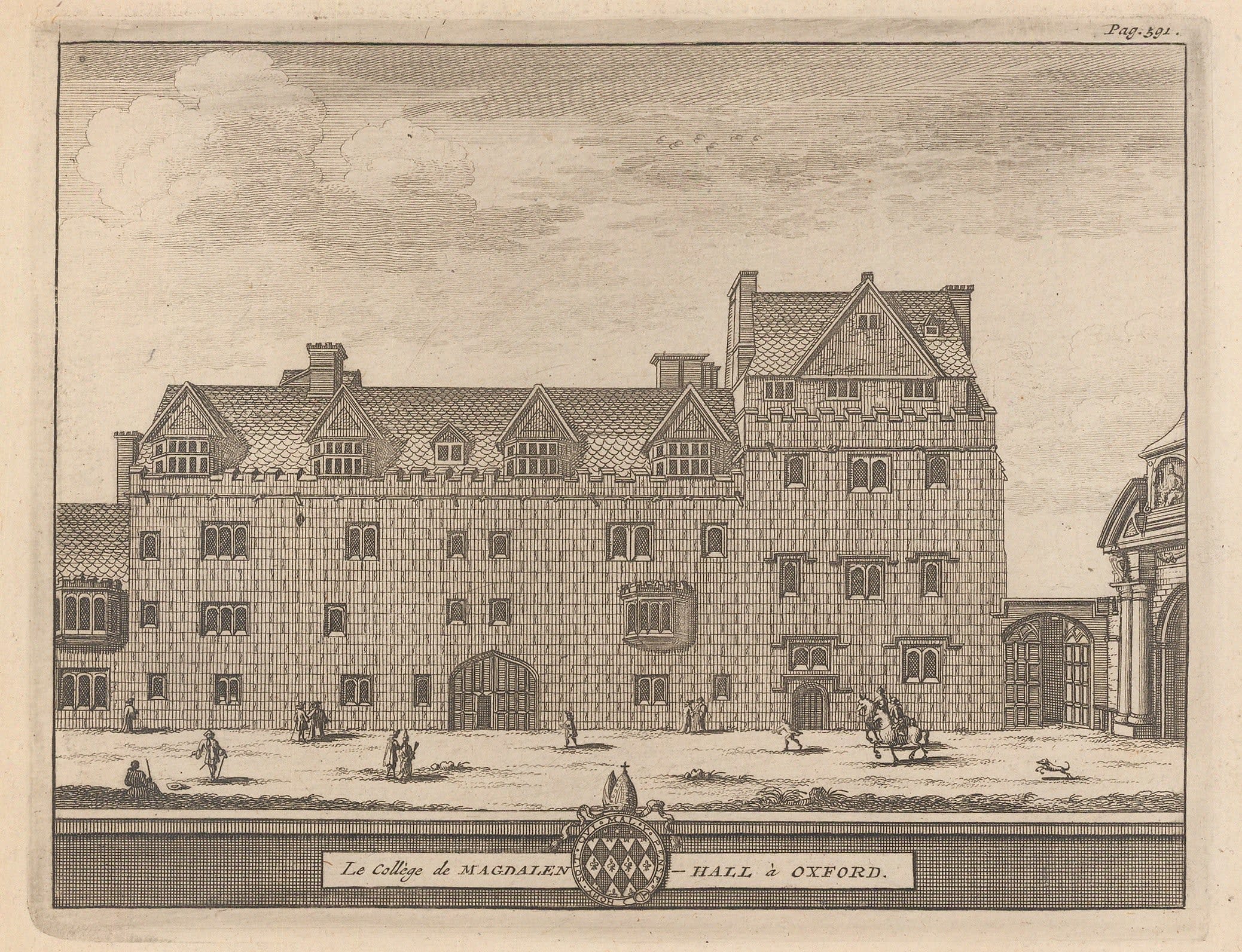 Pieter Van der Aa, Oxford University - Magdalen College, 1727 | The Map ...