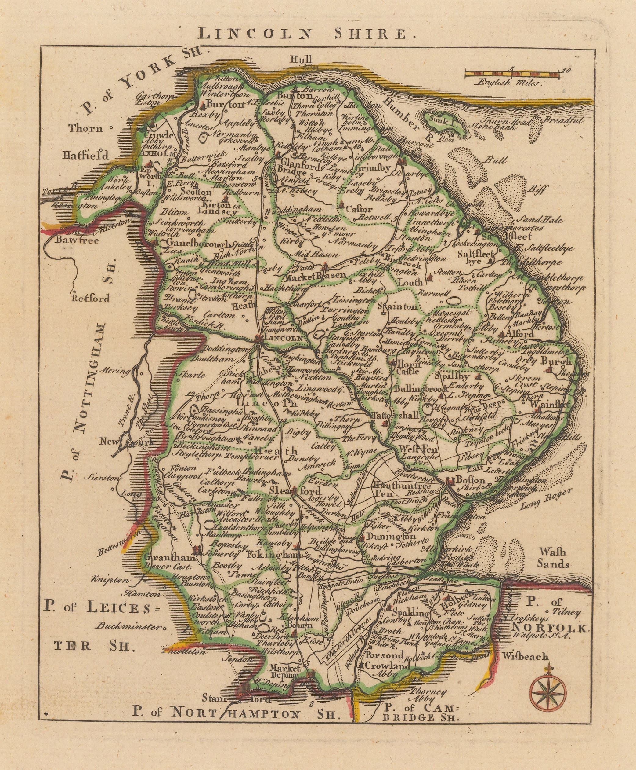 Russell & Price, Lincolnshire, 1769 | The Map House