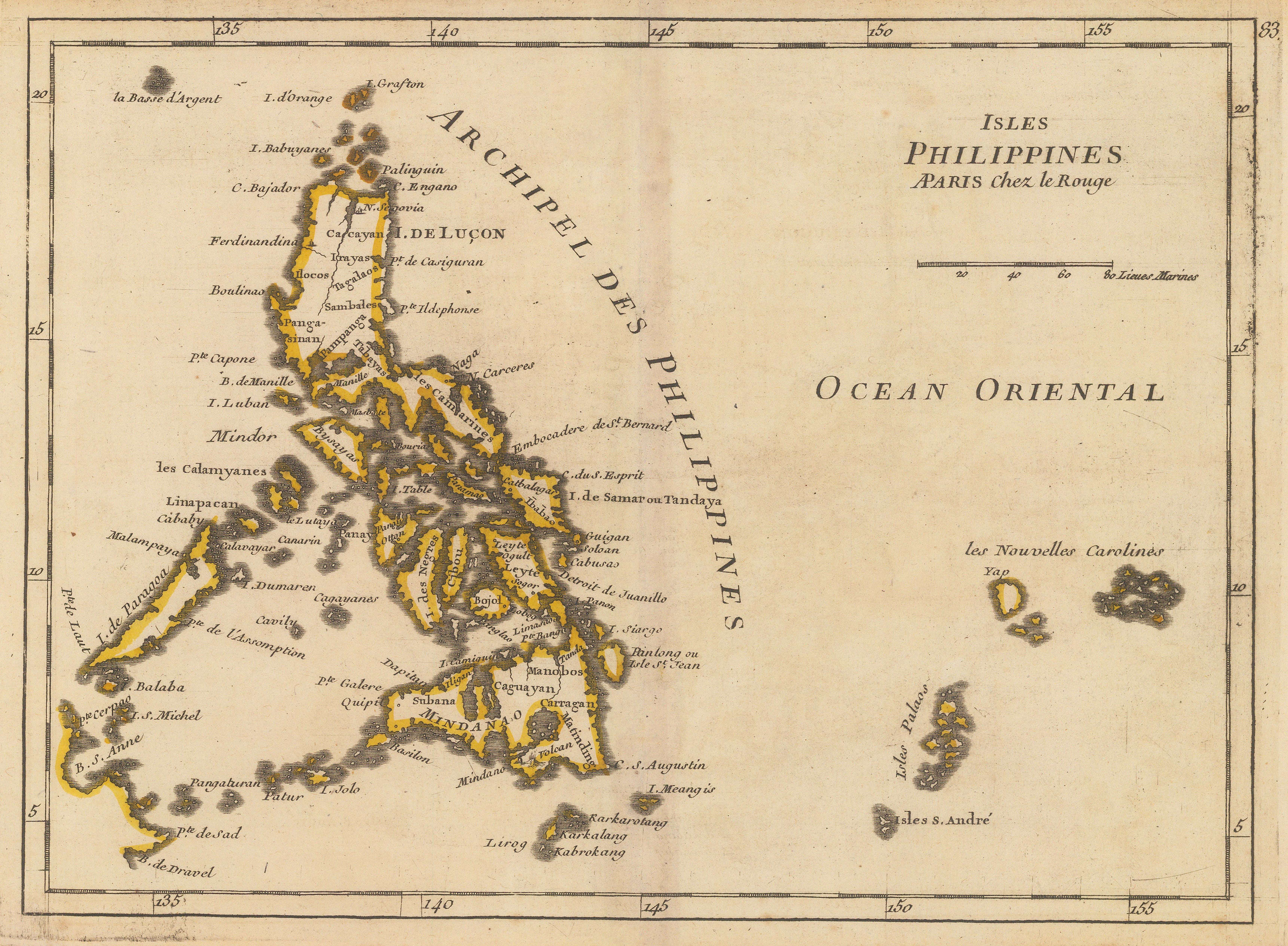 Georges-Louis Le Rouge, Philippine Islands, 1746 | The Map House