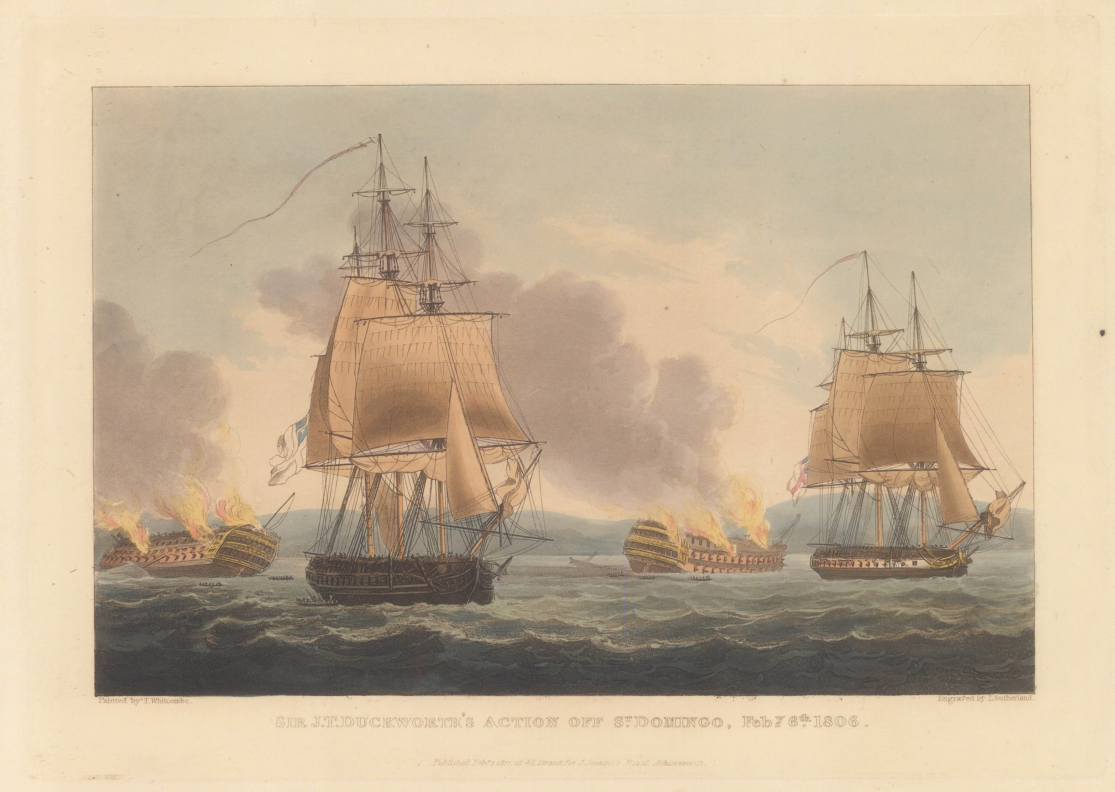 James Jenkins, Battle of St. Domingo, 1816 | The Map House