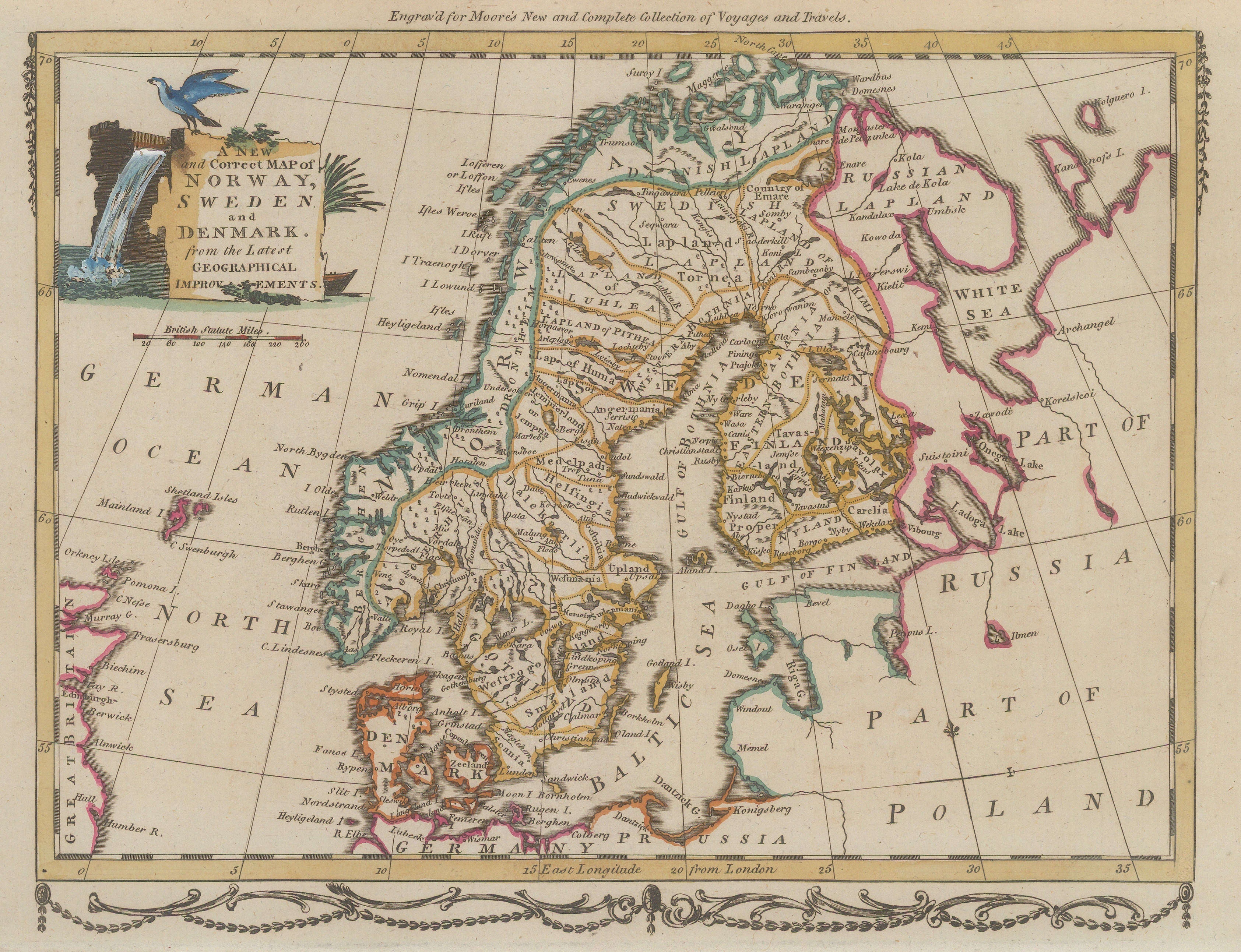 John Hamilton Moore, Scandinavia, 1780 c. | The Map House