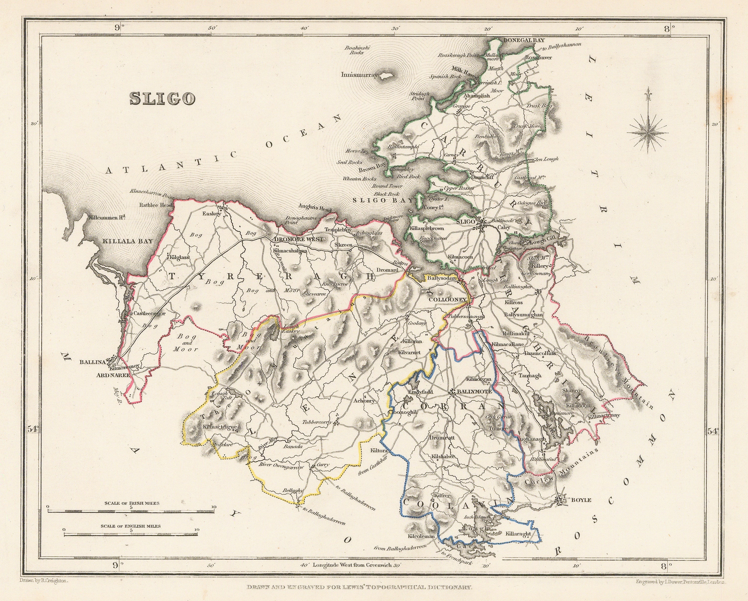 Samuel Lewis, Sligo, 1850 | The Map House