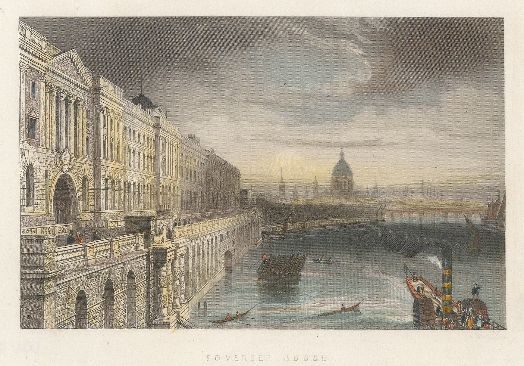 John Tallis, London - Somerset House, 1851 | The Map House