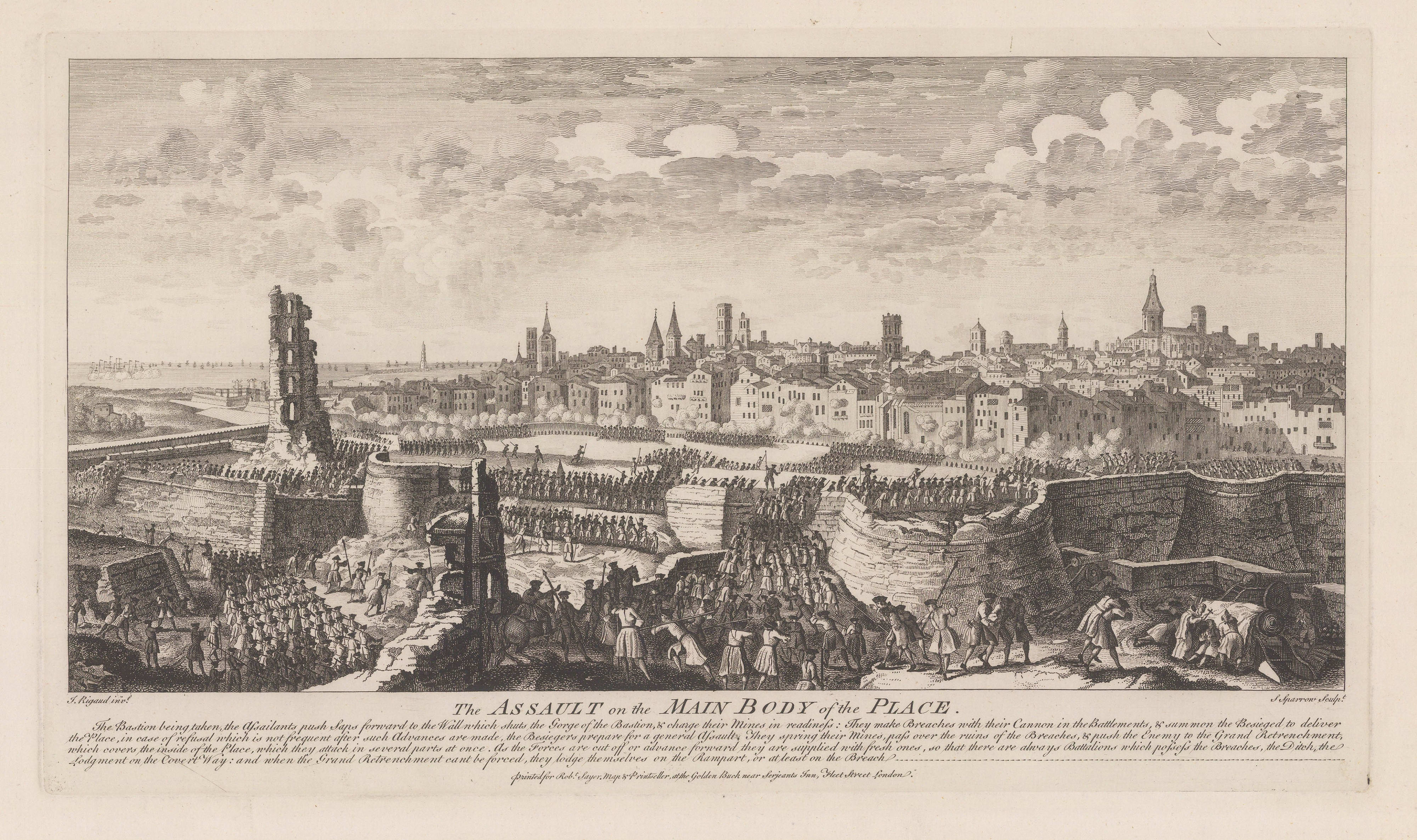 Robert Sayer, Siege of a Place, 1774 | The Map House