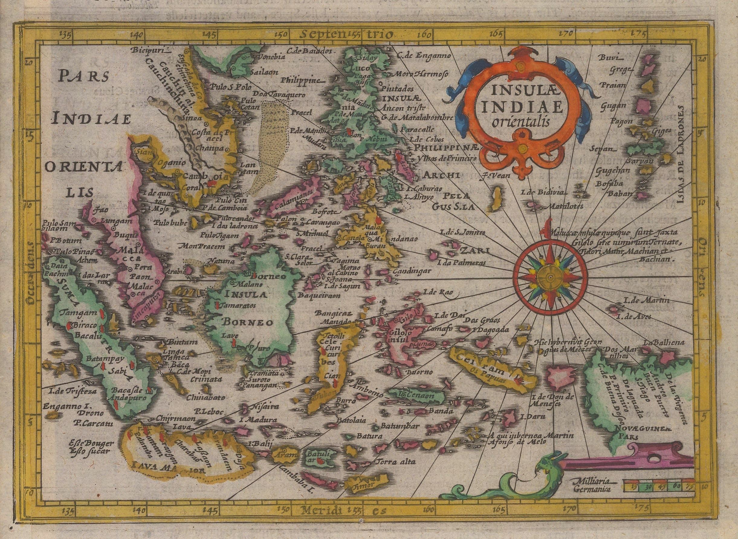 Samuel Purchas, Early map of South East Asia, 1625 | The Map House