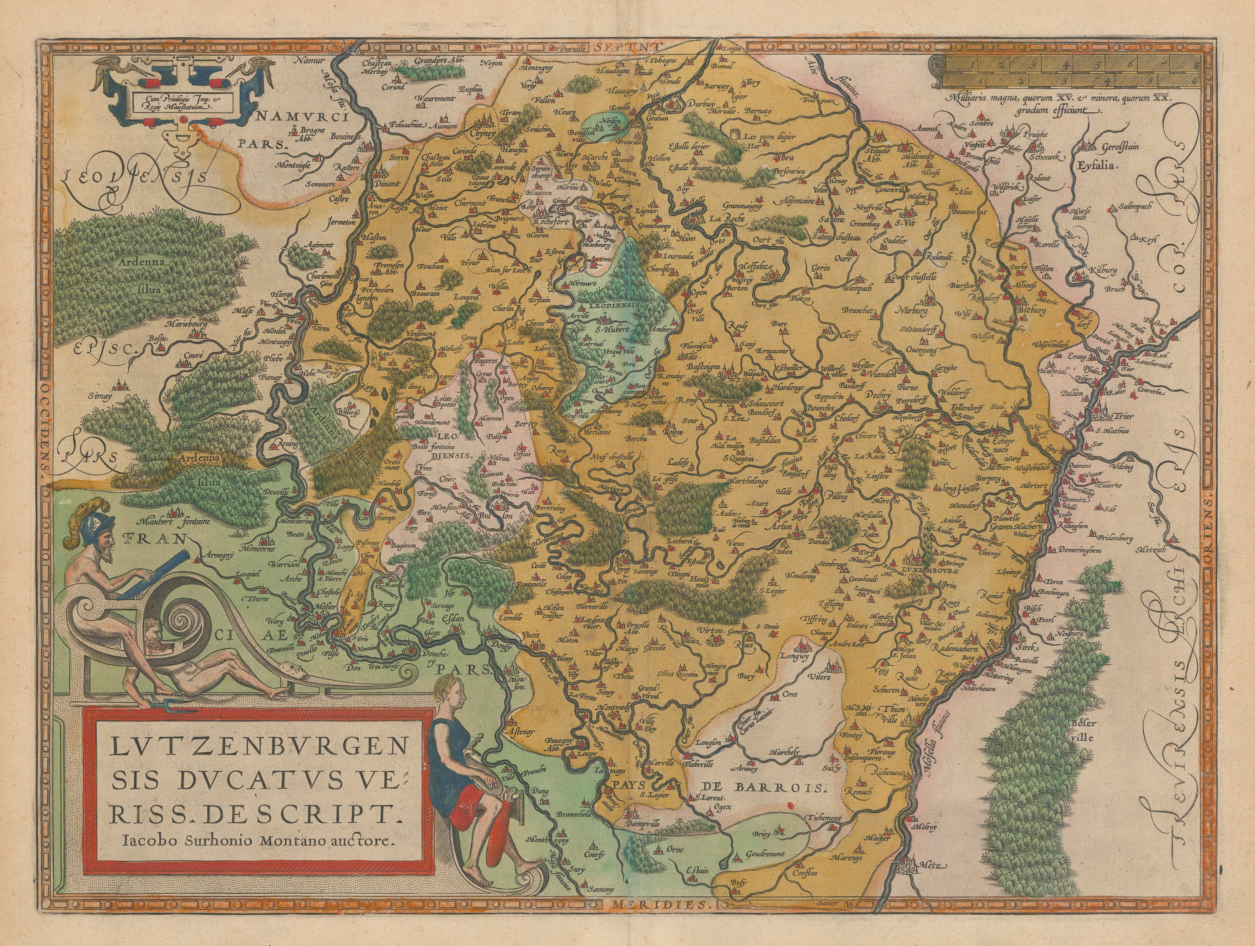 Abraham Ortelius, Luxembourg, 1598 | The Map House