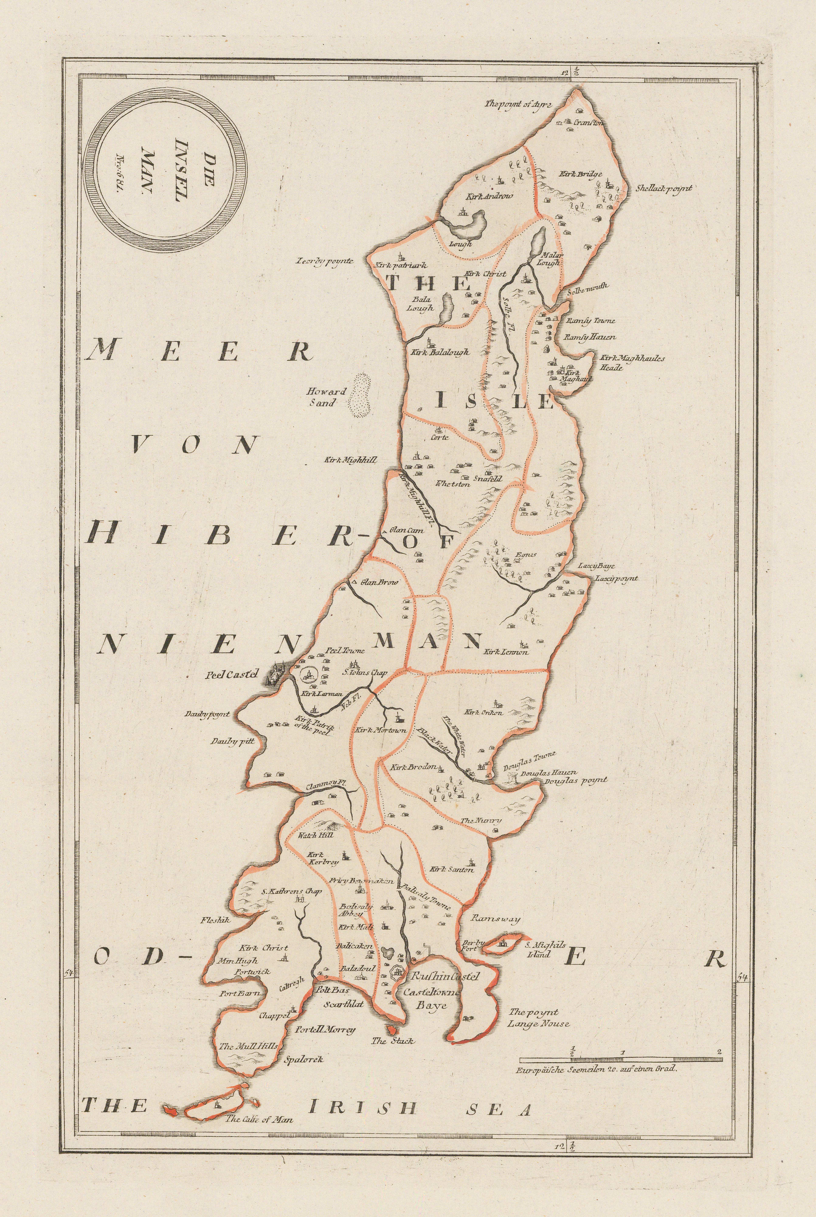 Franz Von Reilly, Isle of Man, 1799 | The Map House