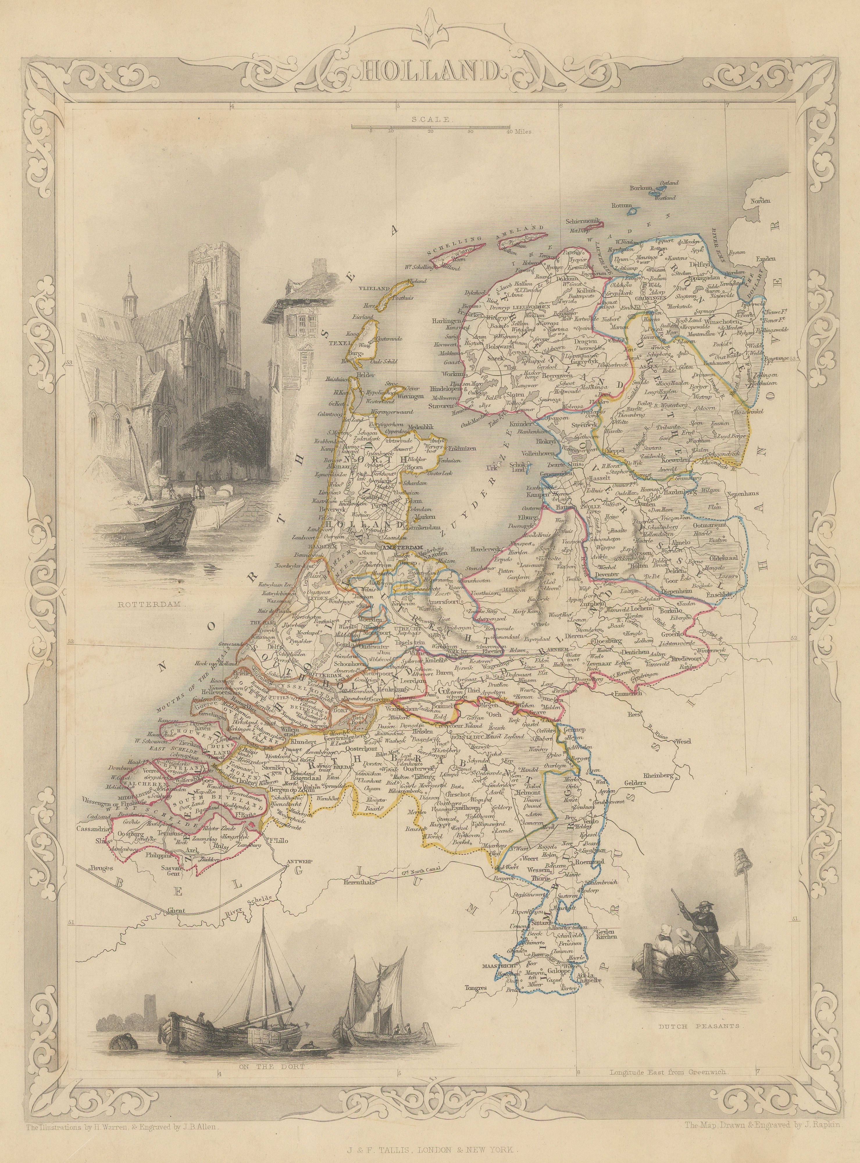 John Tallis, Netherlands, 1855 | The Map House