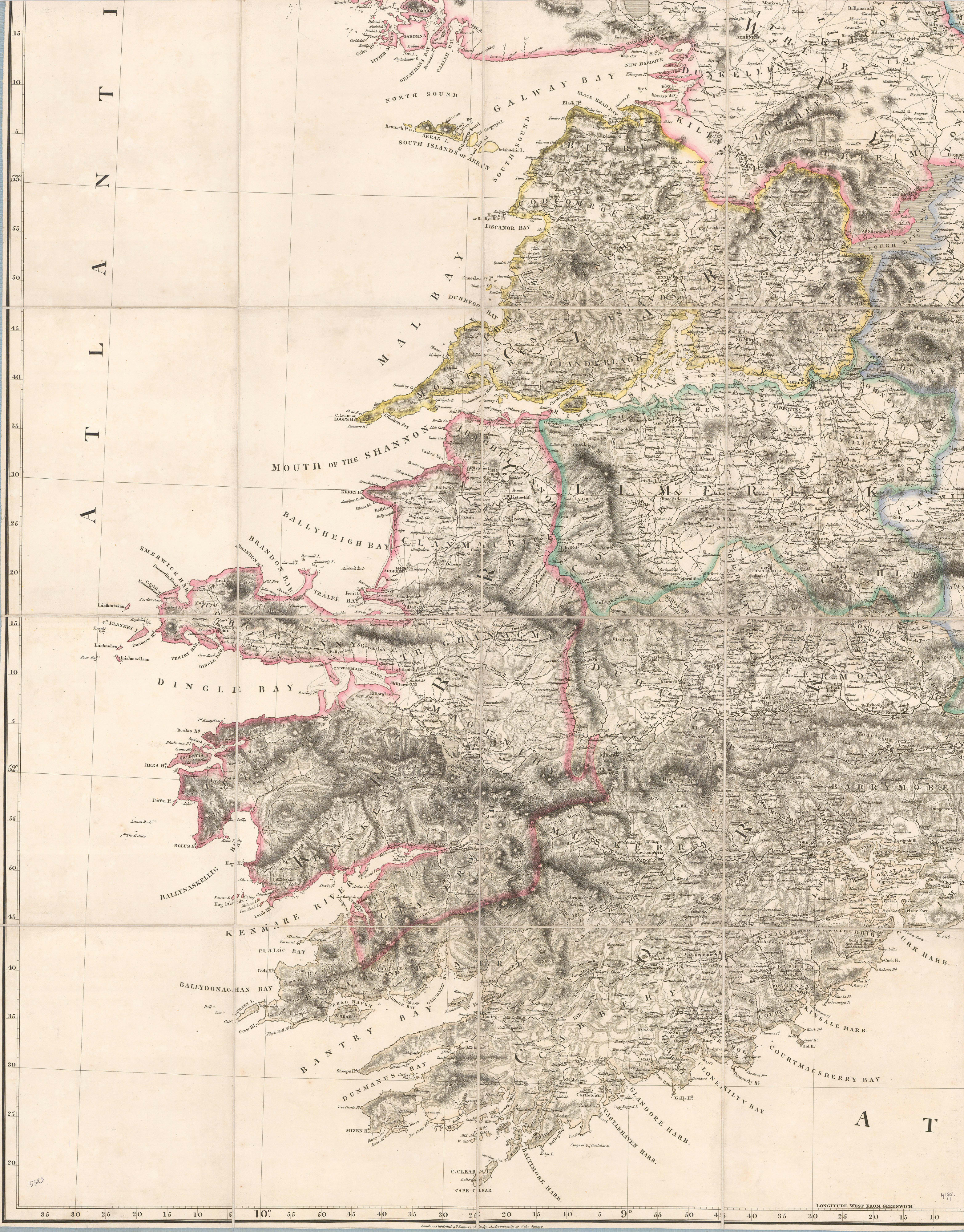 Aaron Arrowsmith, Ireland, 1811 | The Map House