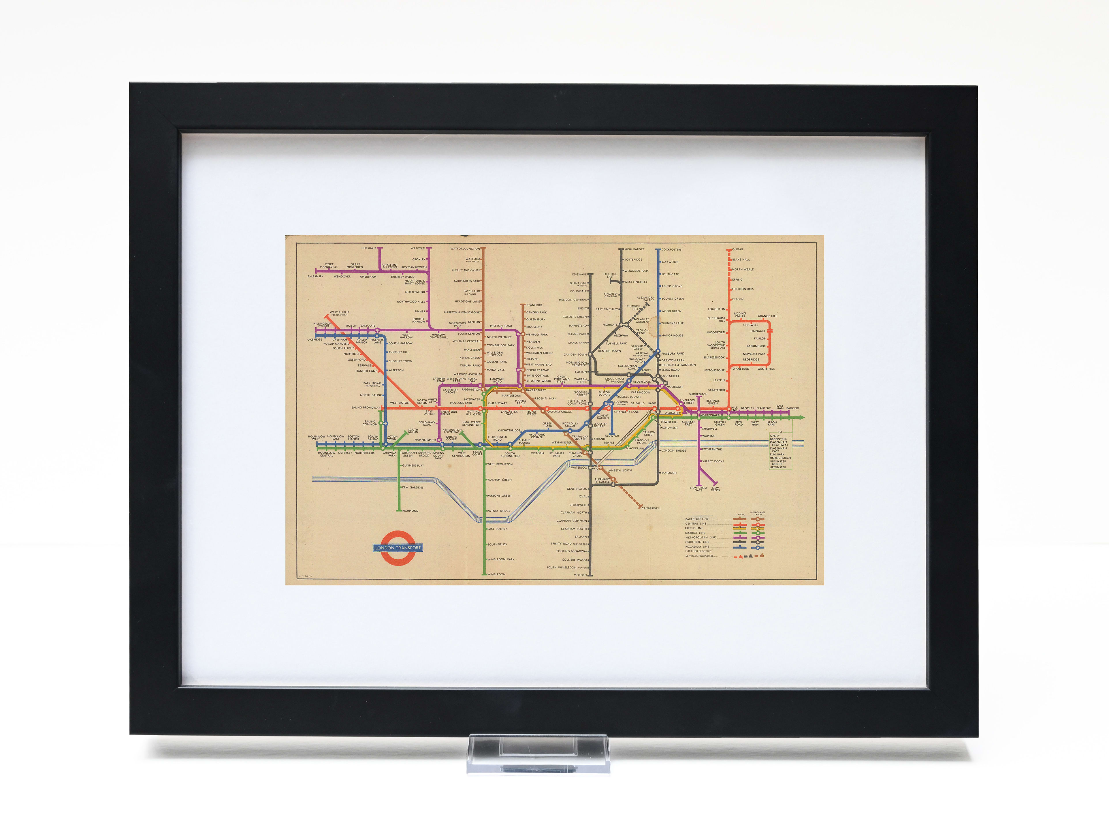 Harry Beck, London Underground Map, 1950 | The Map House